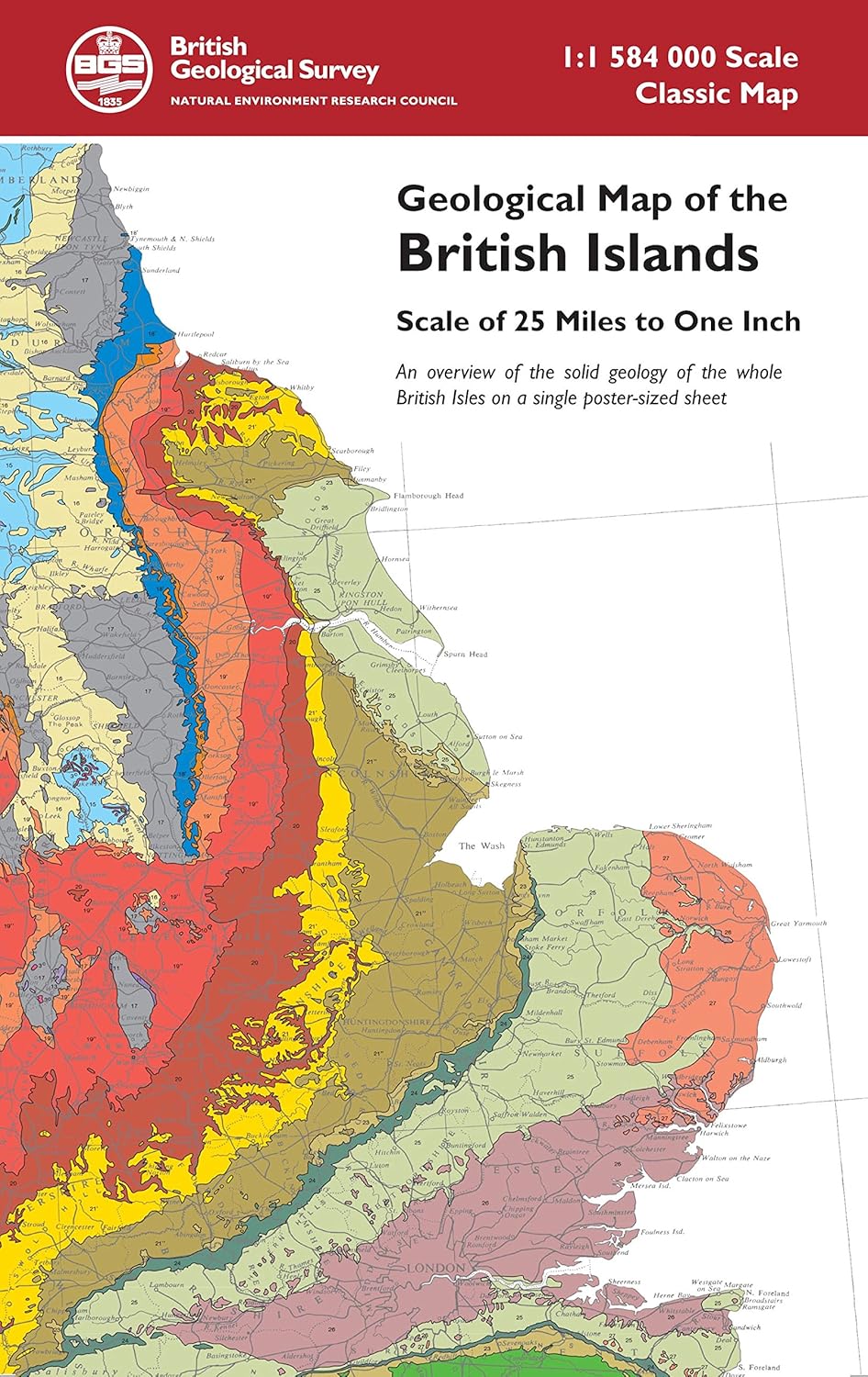 Geological Map of the British Islands : British Geological Survey ...
