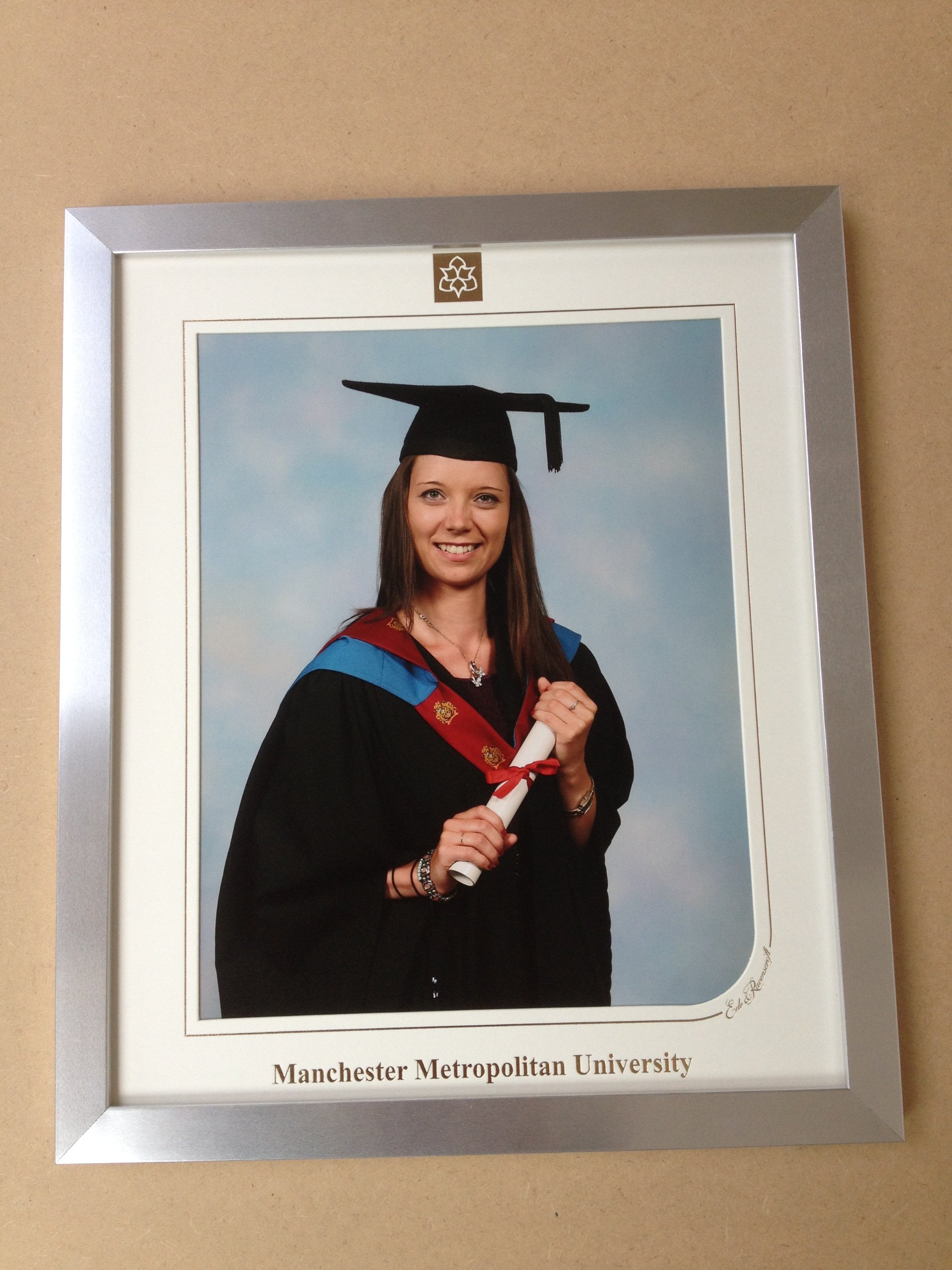 MODERN BRUSHED CHROME GRADUATION PHOTOGRAPH/PICTURE FRAMES – VARIOUS ...