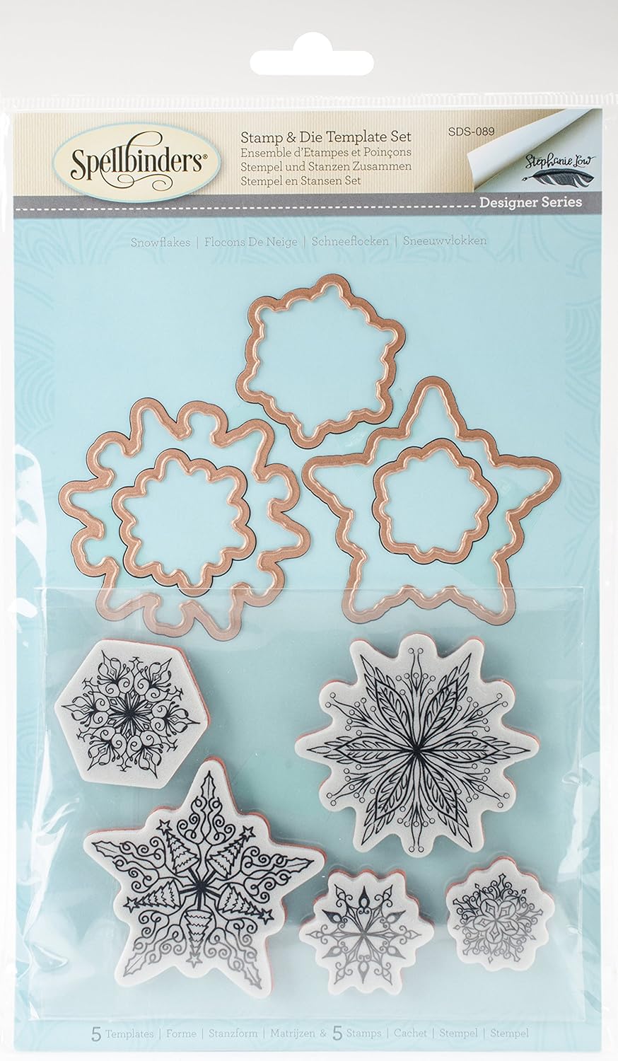 Spellbinders Snowflakes Stamp & Die Set : Amazon.in: Home & Kitchen