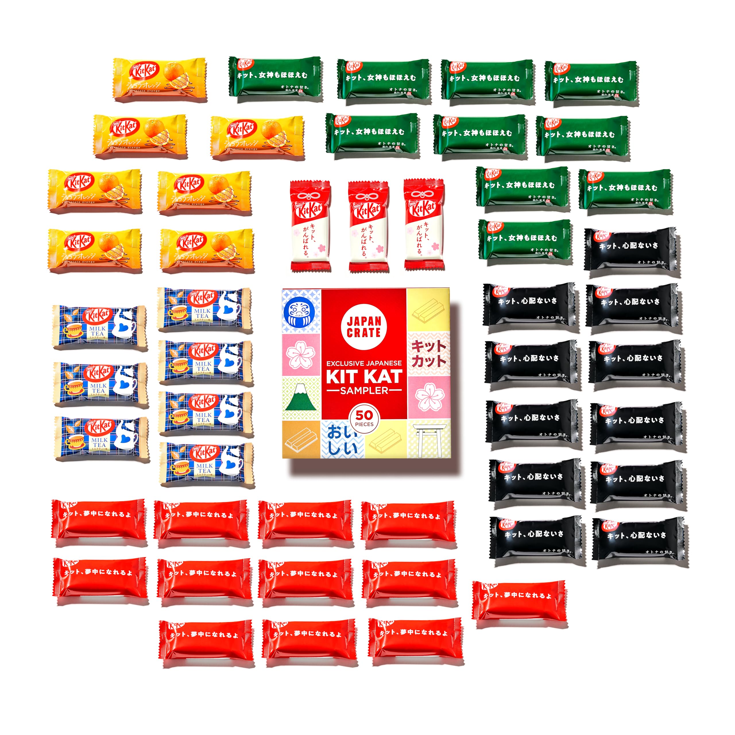 Buy Japan Crate Japanese Chocolate Variety Pack - 50-Piece Chocolate ...