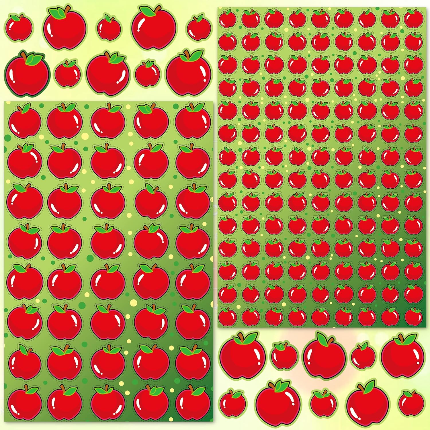 Amazon.com: LINAYE 2000 Count Apples Stickers for Kids, 24 Sheets Apple ...