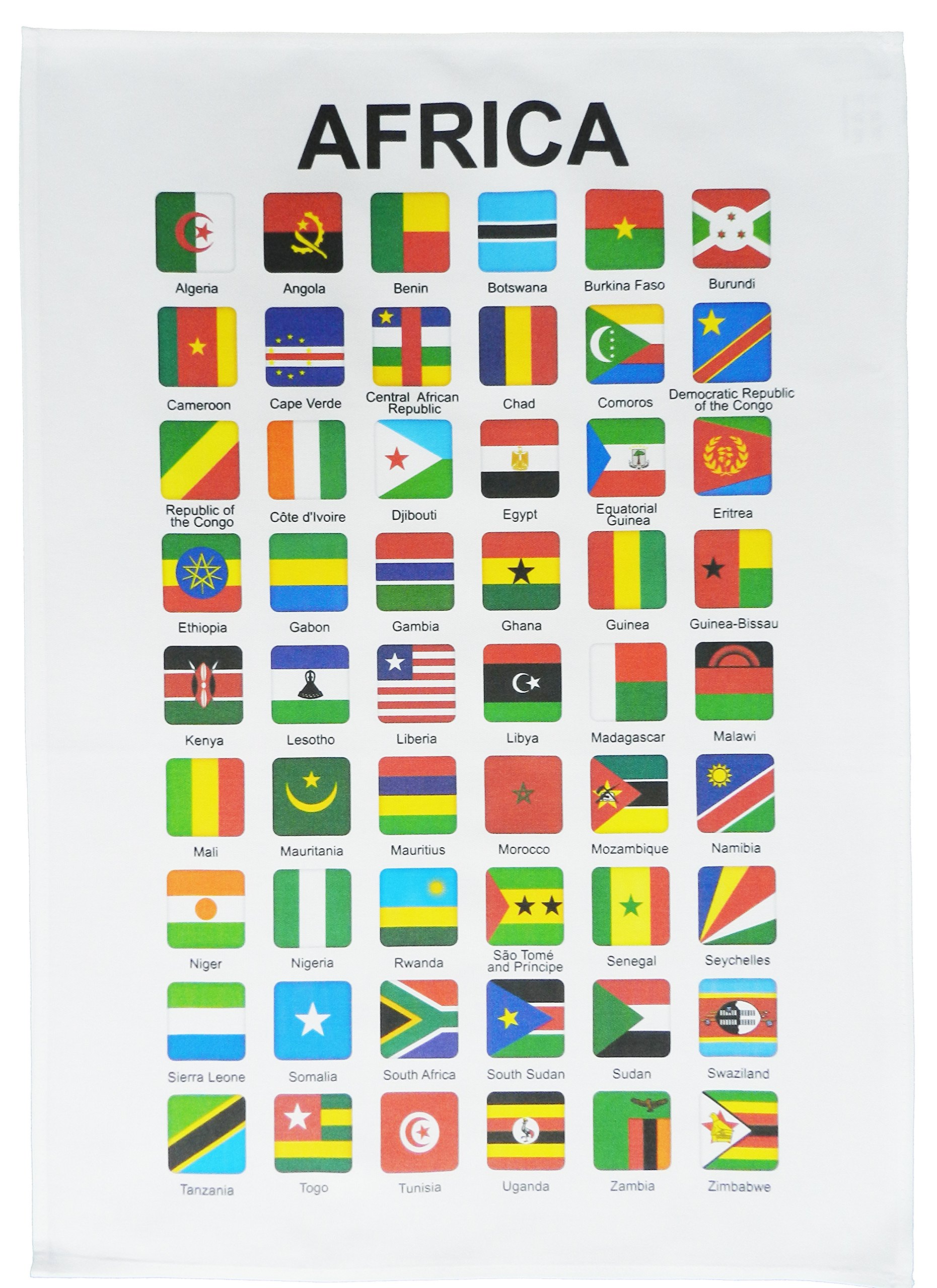 Flags Of African Countries With Names African Countries List In