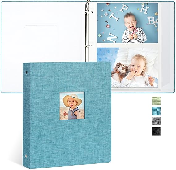 Amazon.com: Vienrose Photo Album Self Adhesive 3 Ring Binder Photo ...