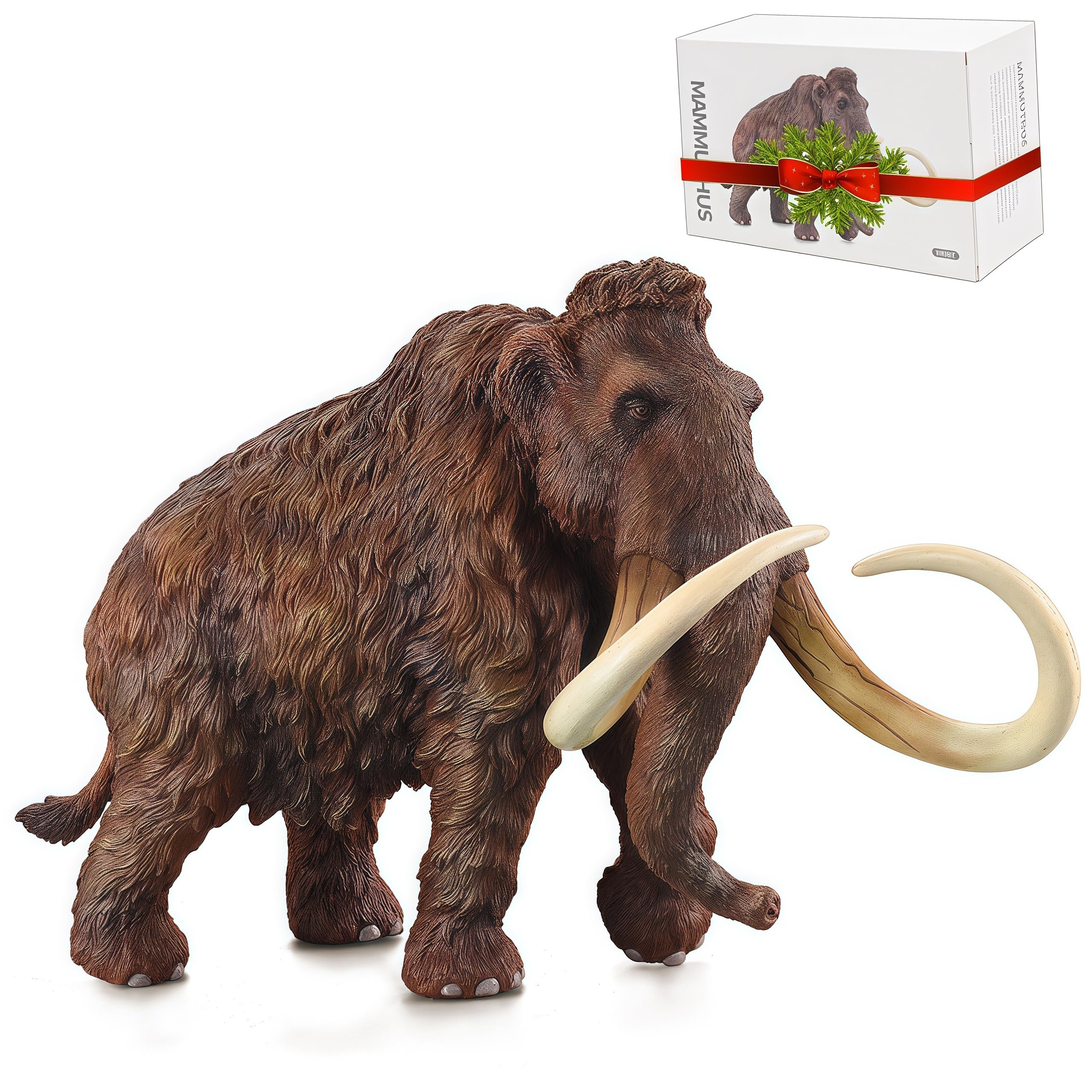 Gemini&Genius Mammoth Action Figure Toy, Mammoth Wild Animal Model Toy ...