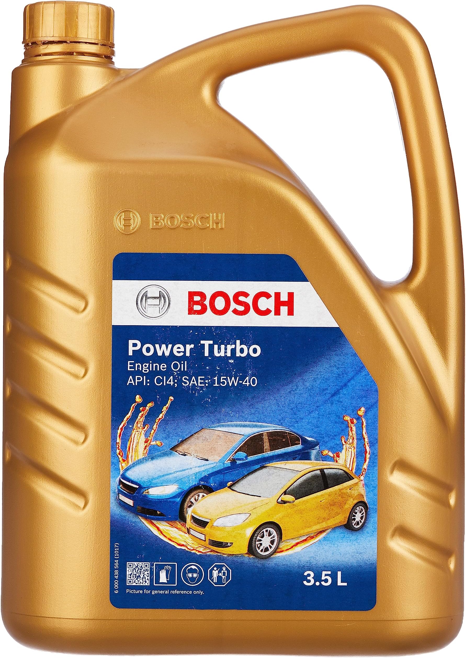 Bosch Power turbo CI4 15W 40 Engine Oil | 3.5 liter| Compatible for ...
