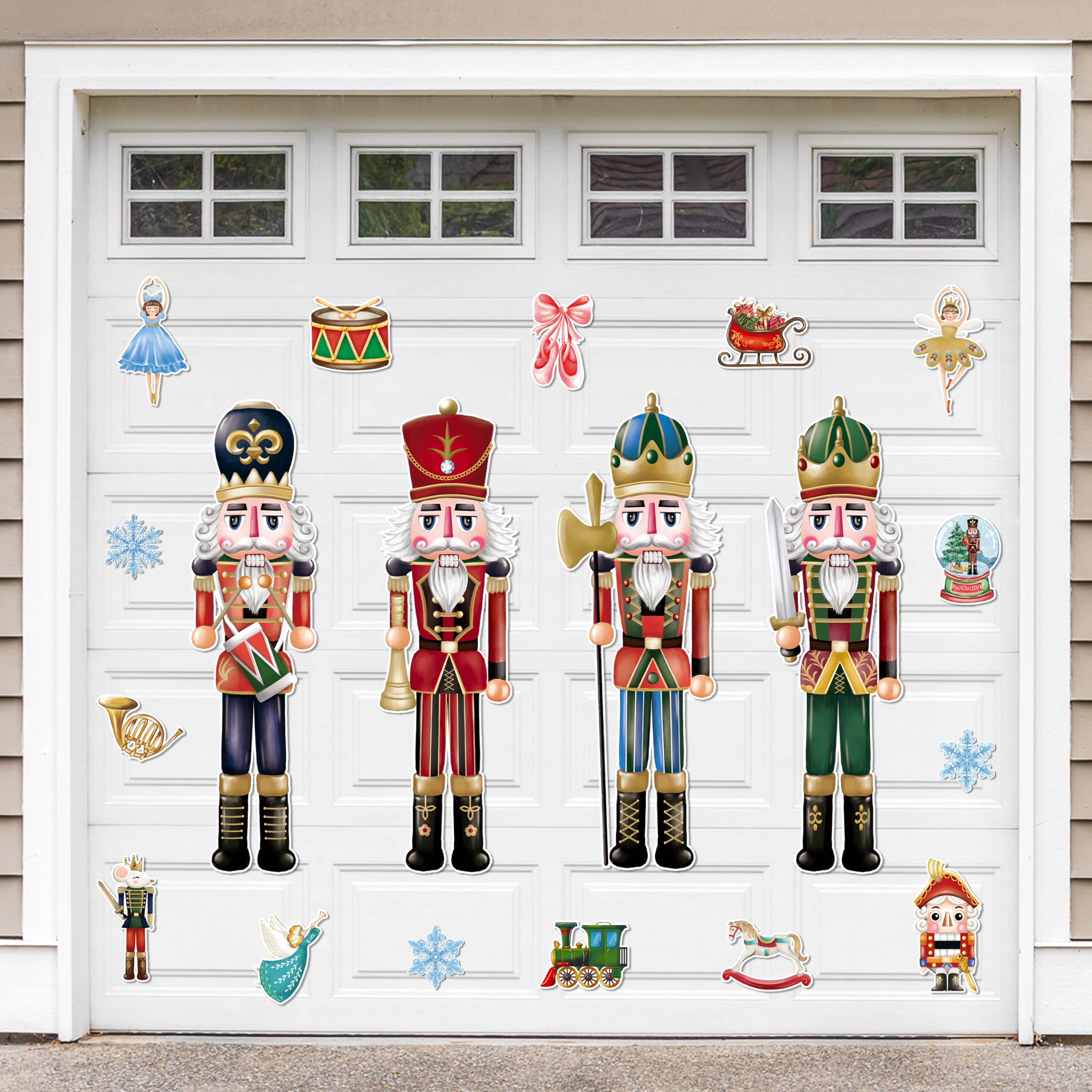 Amazon.com: Christmas Garage Door Decoration Magnet 19Pcs, Xmas ...