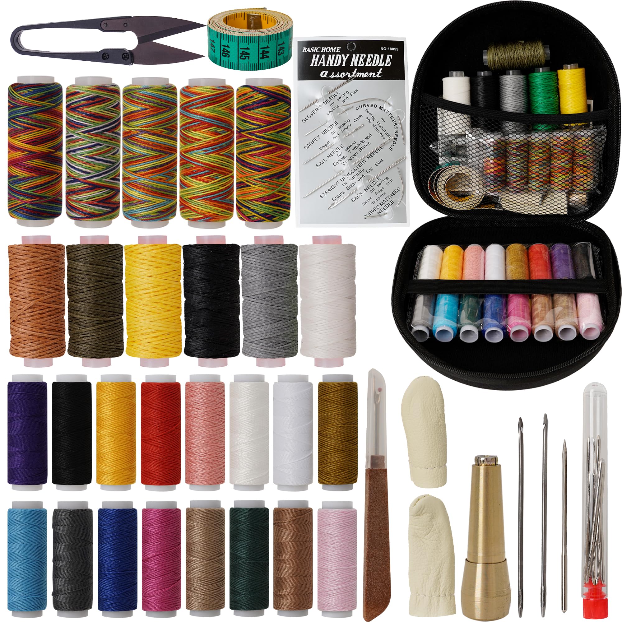 Amazon.com: CrossCultiva Upholstery Repair Sewing Kit Upgraded Heavy ...