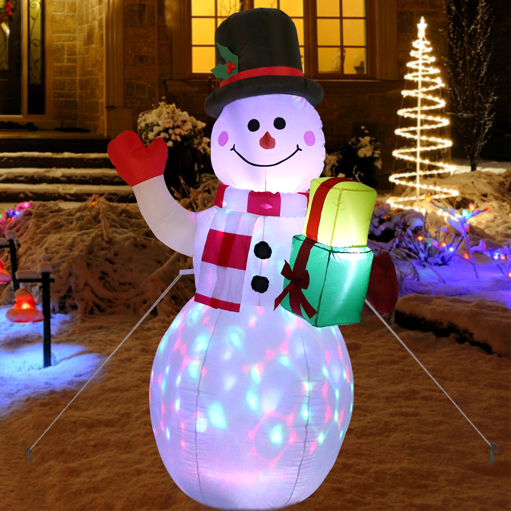 Watch AerWo 5ft Snowman Inflatables with Rotating LED Lights on Amazon Live