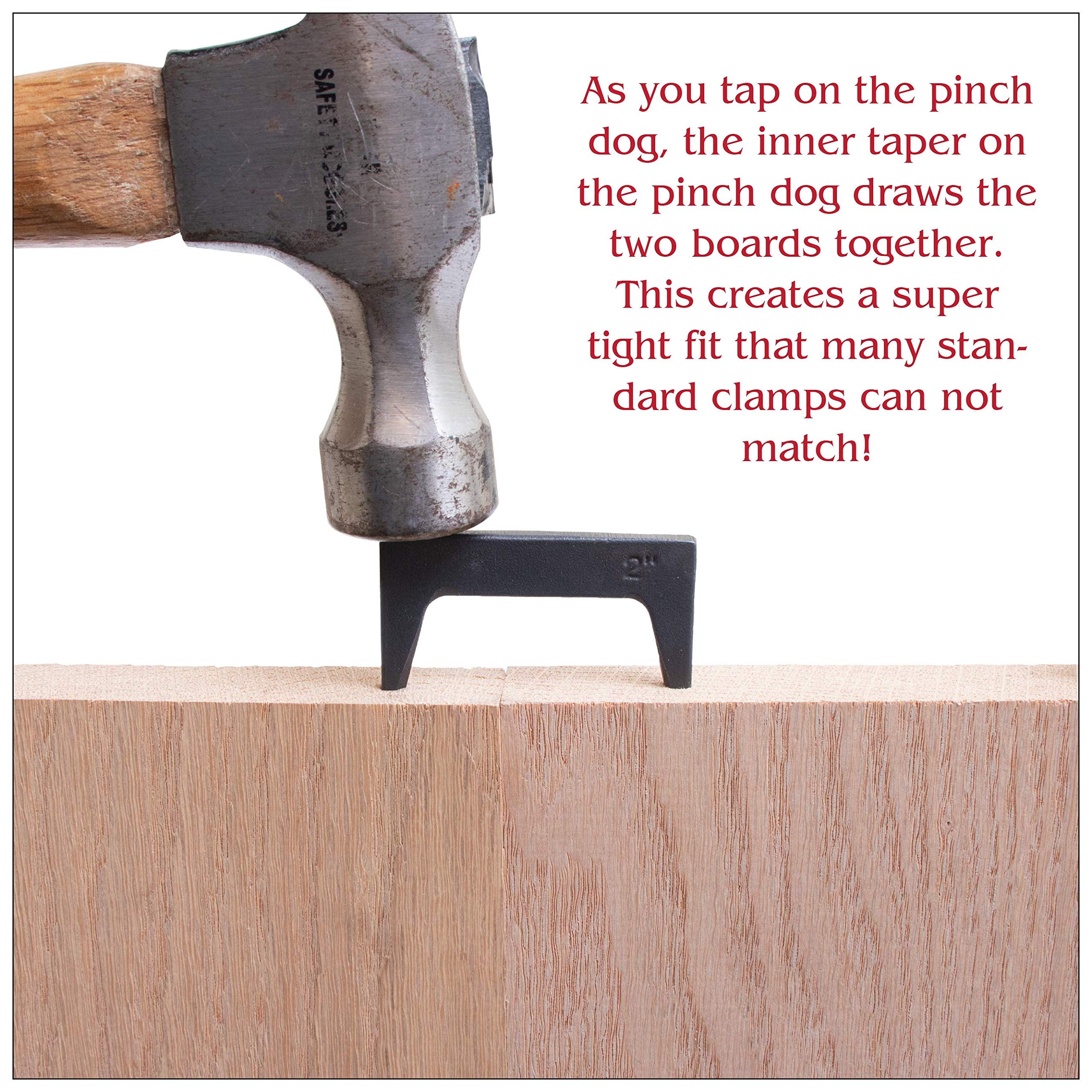 Snapklik.com : 2 Inch Wide Pinch Dogs Woodworking Clamp Tool, Solid ...