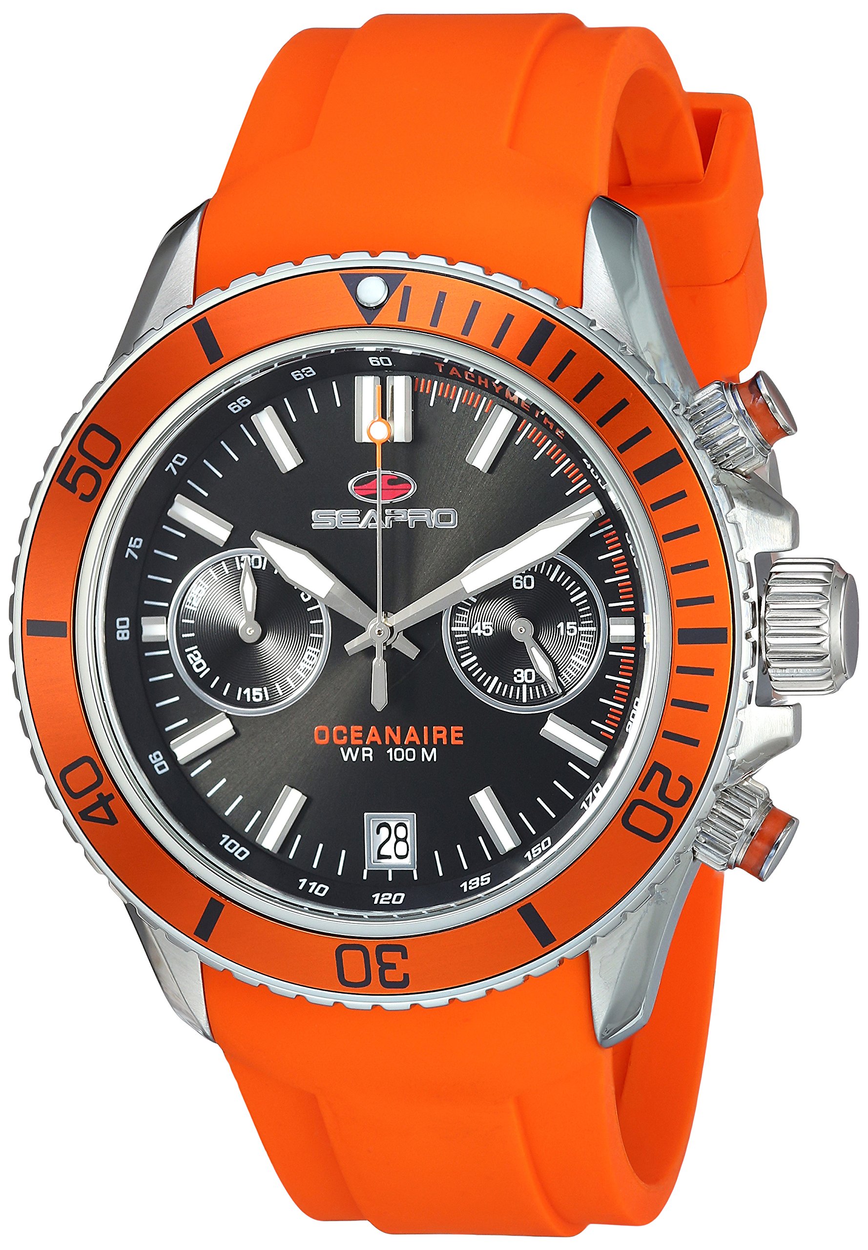 Amazon.com: Seapro Men's SP0331 Scuba Dragon Analog Display Quartz ...