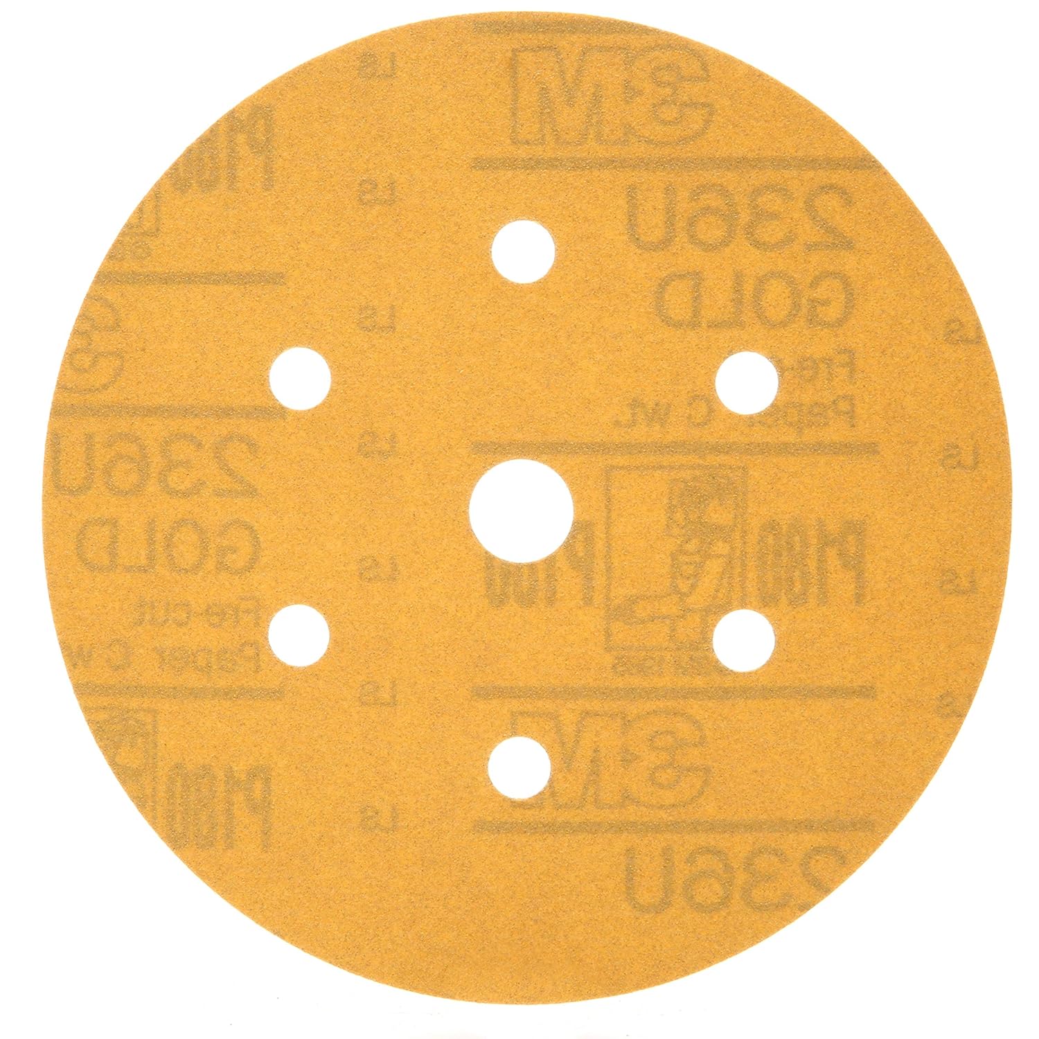 3M 236U Hookit 180 7 Holes 6-inch Disc (Gold) : Amazon.in: Industrial ...