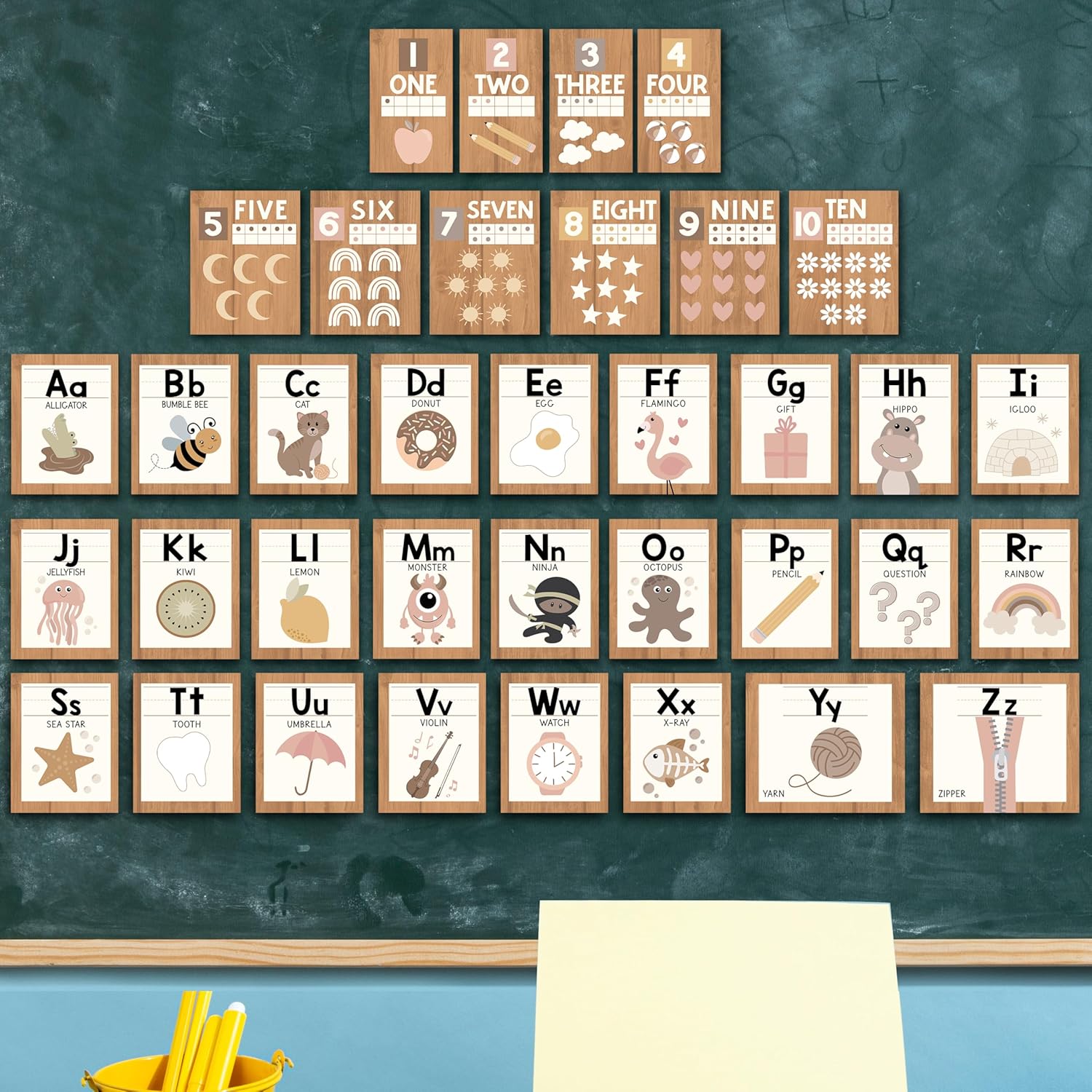 Boho Alphabet For Classroom Wall Line - Alphabet Chile | Ubuy