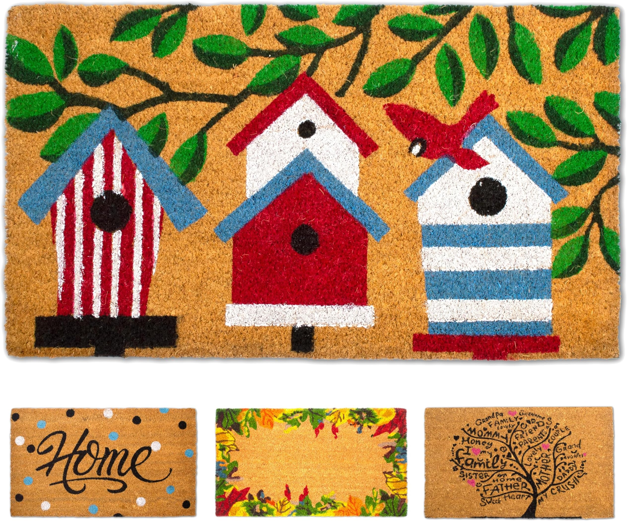 LUA VIKA Heavy Duty Coir Welcome Mat, Non Slip with PVC Backing ...