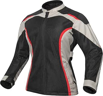 Amazon.com: WICKED STOCK Women Mesh Motorcycle Jacket with CE Level 1 ...