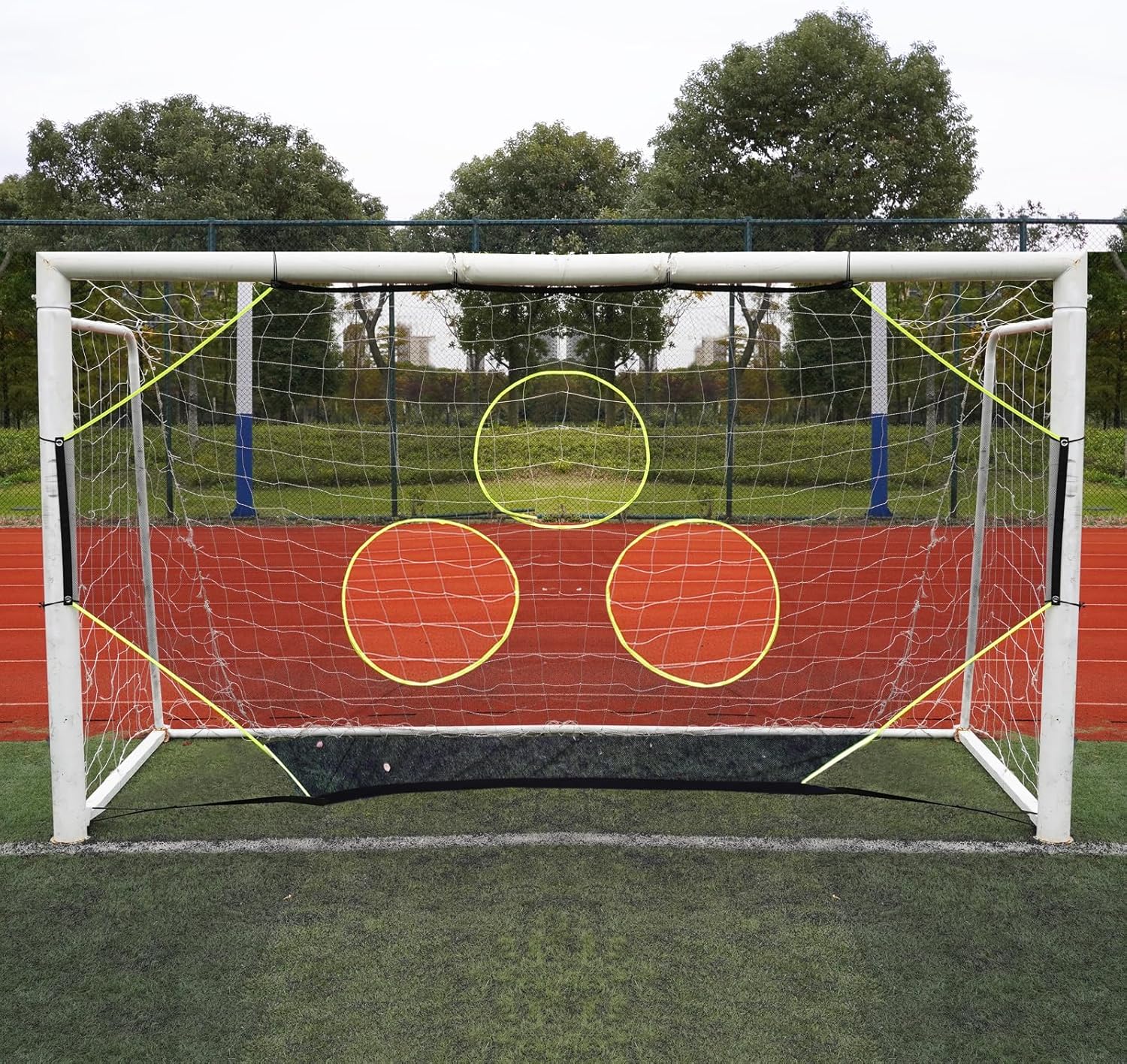 Soccer Goal Target Net with 7 Bright Scoring Target Zones,Soccer ...
