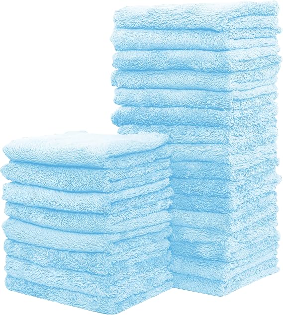 Amazon.com: 24 Pack Kitchen Dishcloths - Does Not Shed Fluff - Reusable ...