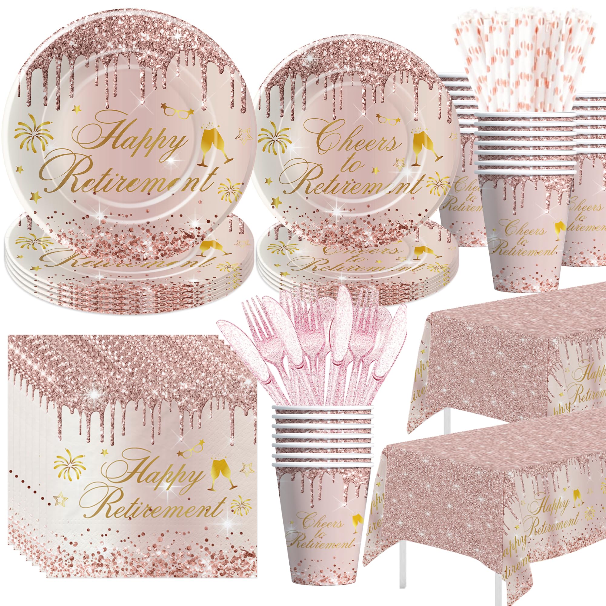 Amazon.com: APOWBLS Retirement Decorations For Women - Rose Gold ...
