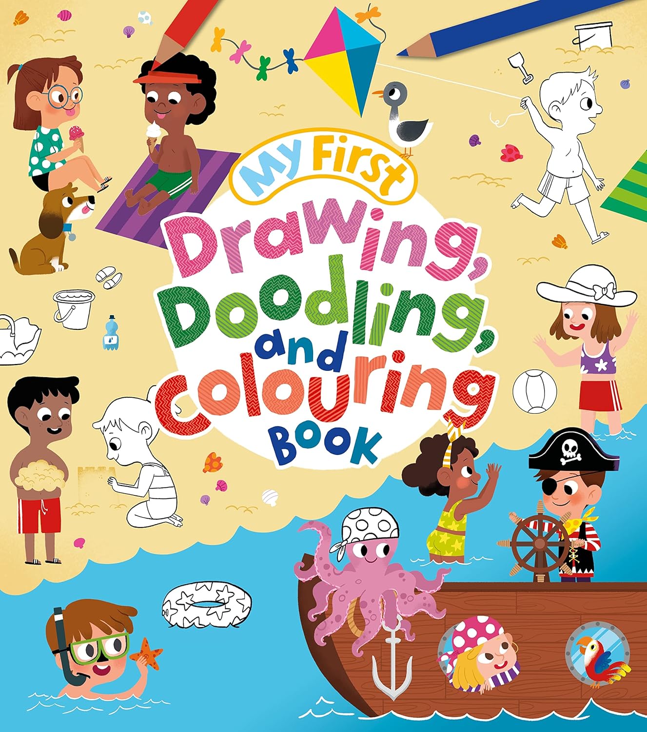 My First Drawing, Doodling, and Colouring Book : Dudziuk, Kasia, Moon ...