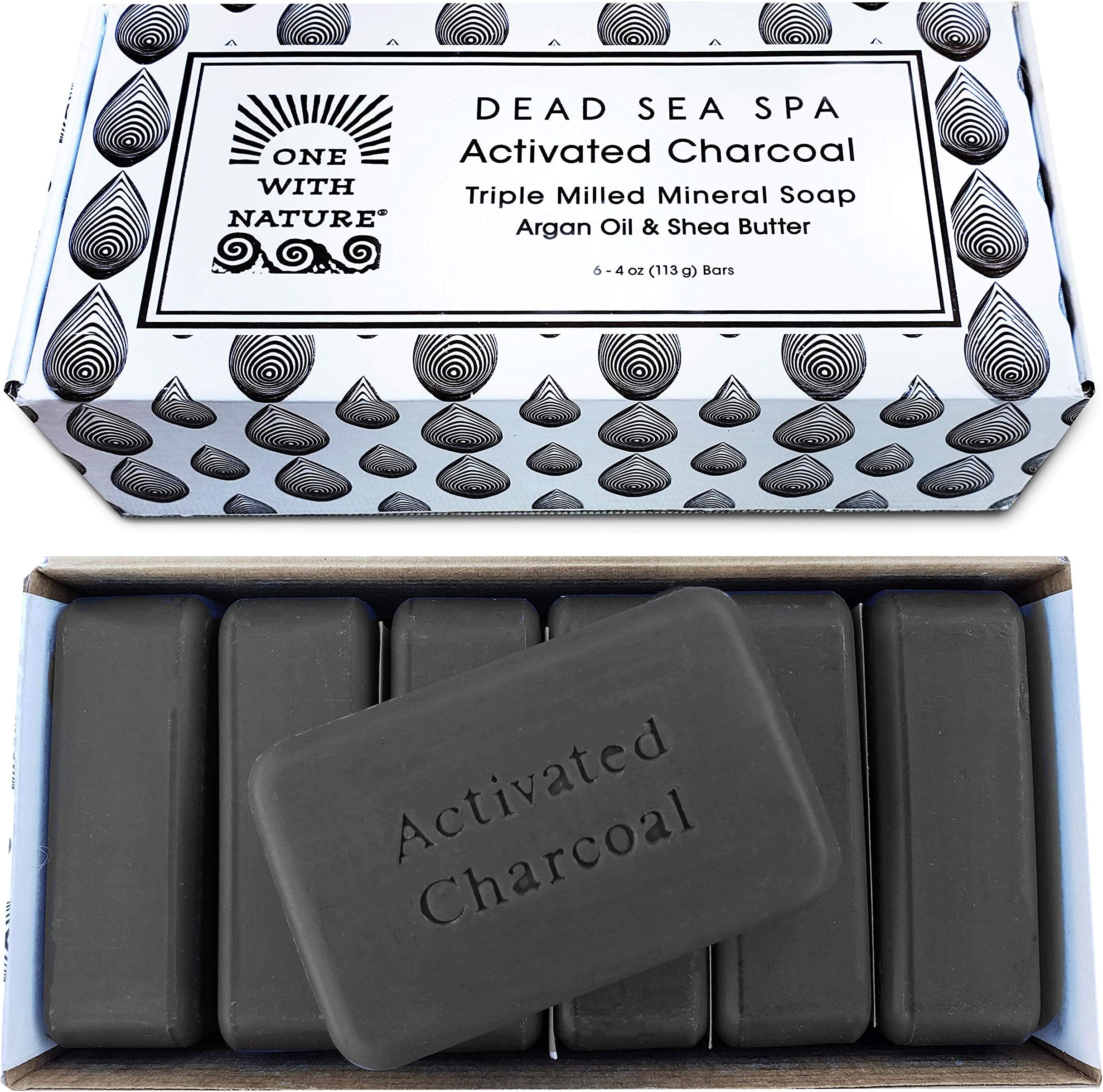 Amazon.com : One With Nature Dead Sea Mud Dead Sea Minerals Soap, 7 ...