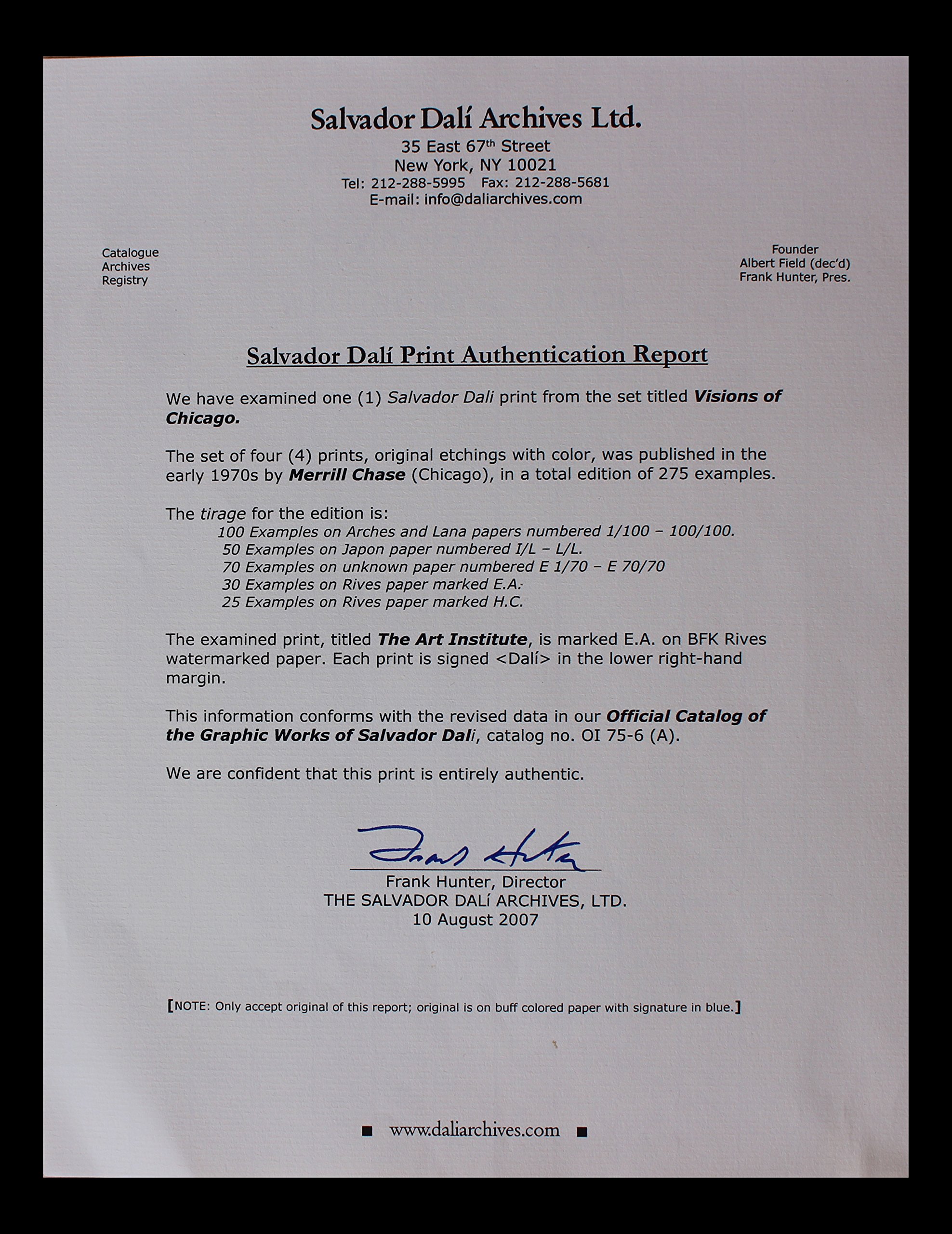 Salvador Dali Signature Authentication