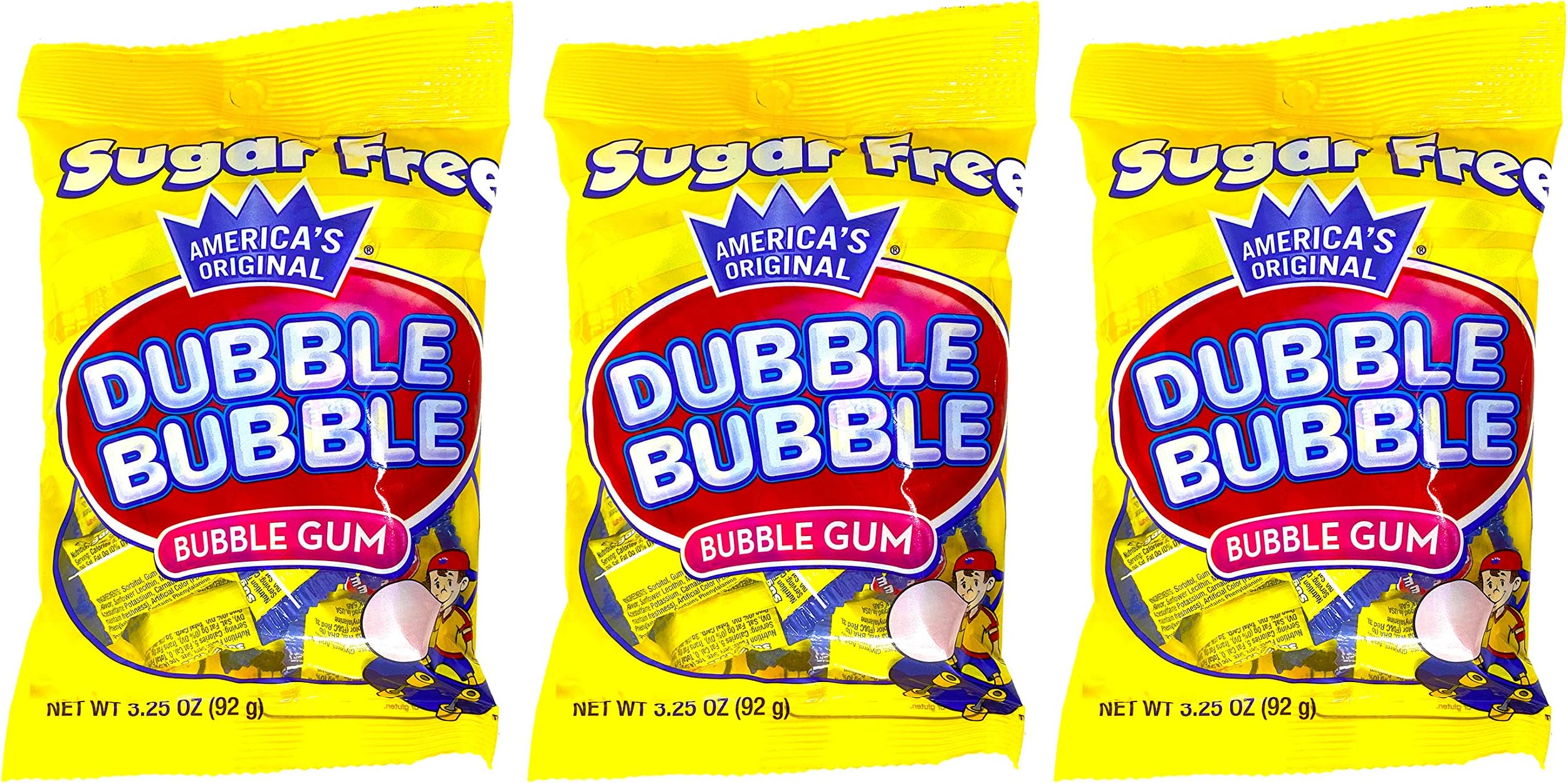 Amazon.com : Dubble Bubble Original Twist Bubble Gum - Individually ...