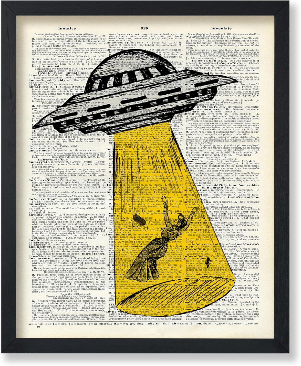 Amazon.com: Poster Master Dictionary Art Poster - Alien Abduction Print ...