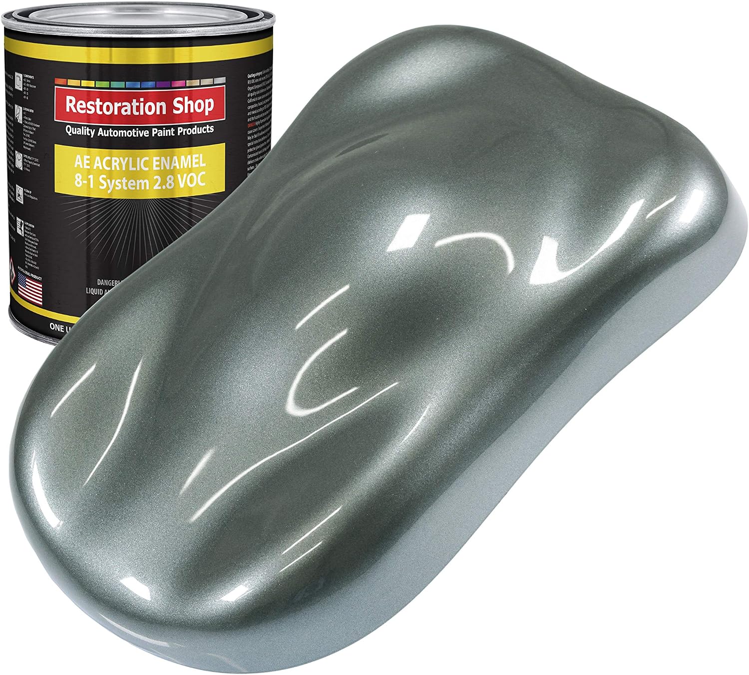 Amazon.com: Restoration Shop - Steel Gray Metallic Acrylic Enamel Auto ...