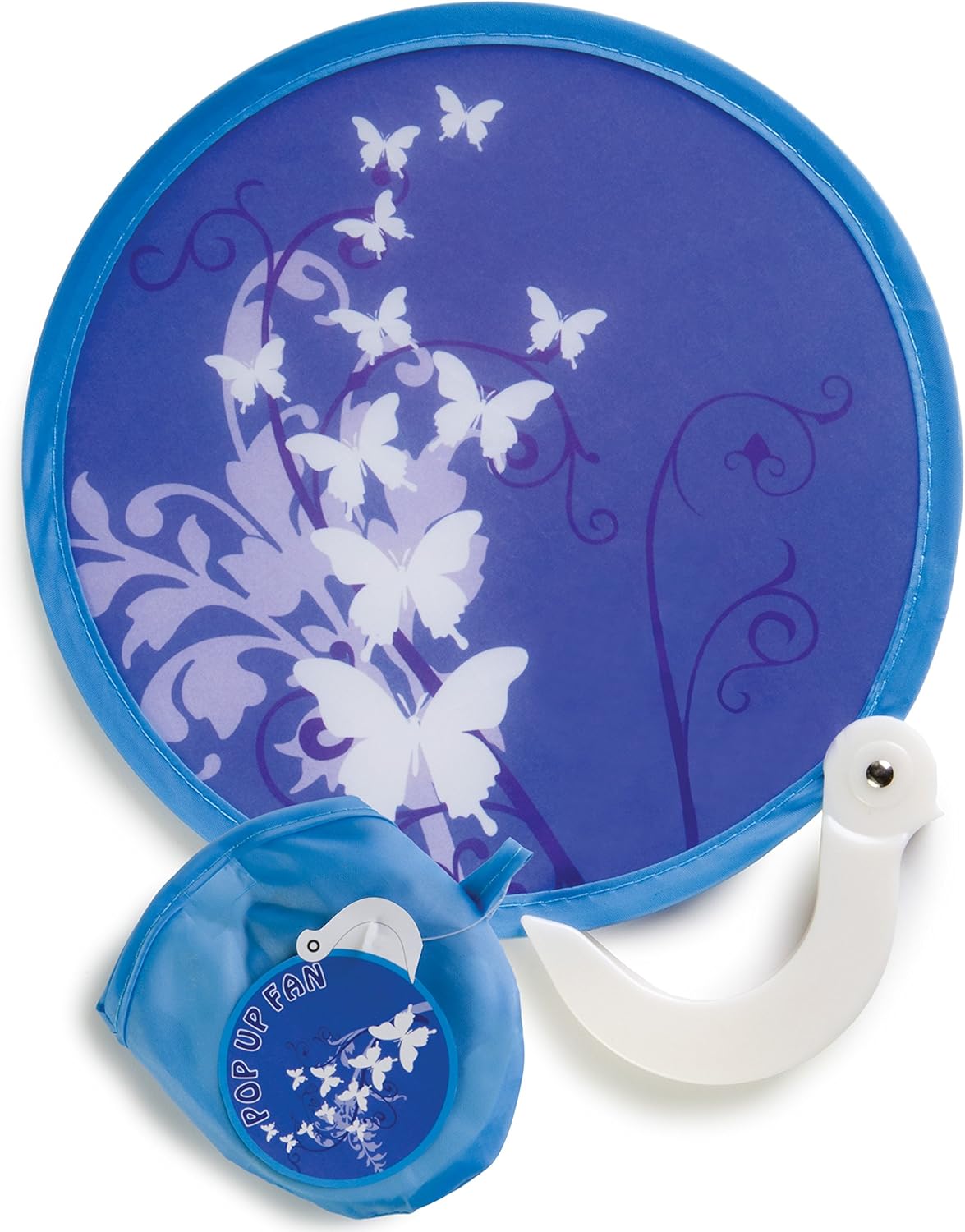 Alexx FANtastics Pop-Up Fan 04-009 Pop-Up Fan, Purple Butterfly ...