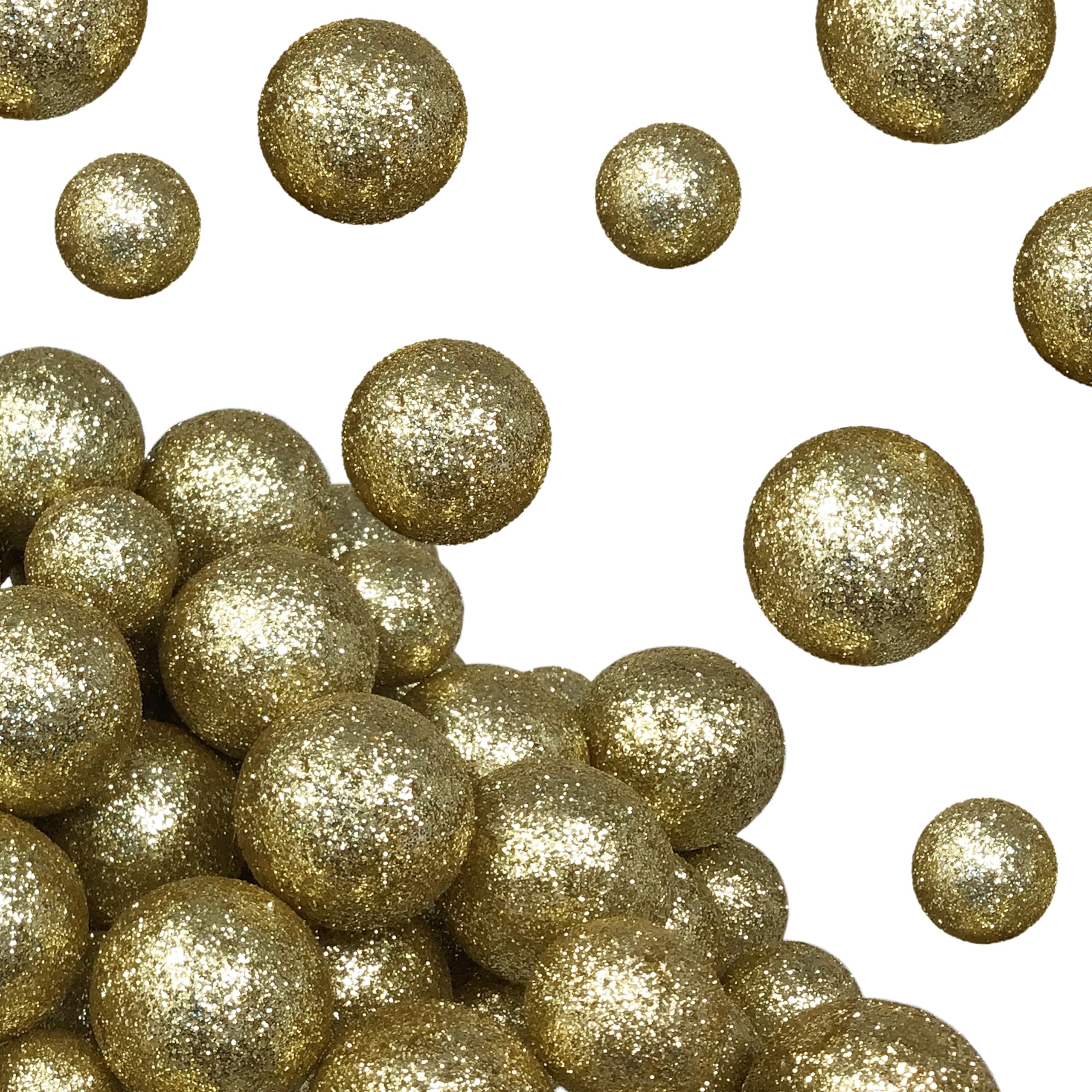 Amazon.com: BANBERRY DESIGNS Gold Iridescent Foam Balls - About 1250 ...
