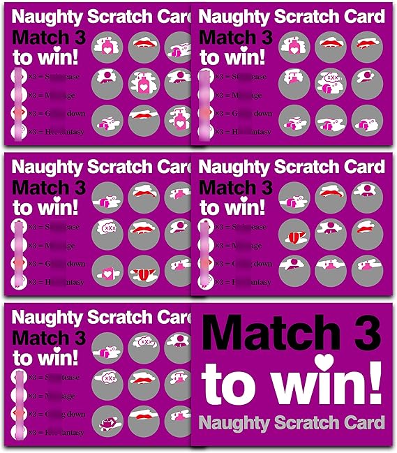 Amazon.com: Naughty Scratch Off Game Card with Envelope - Naughty ...