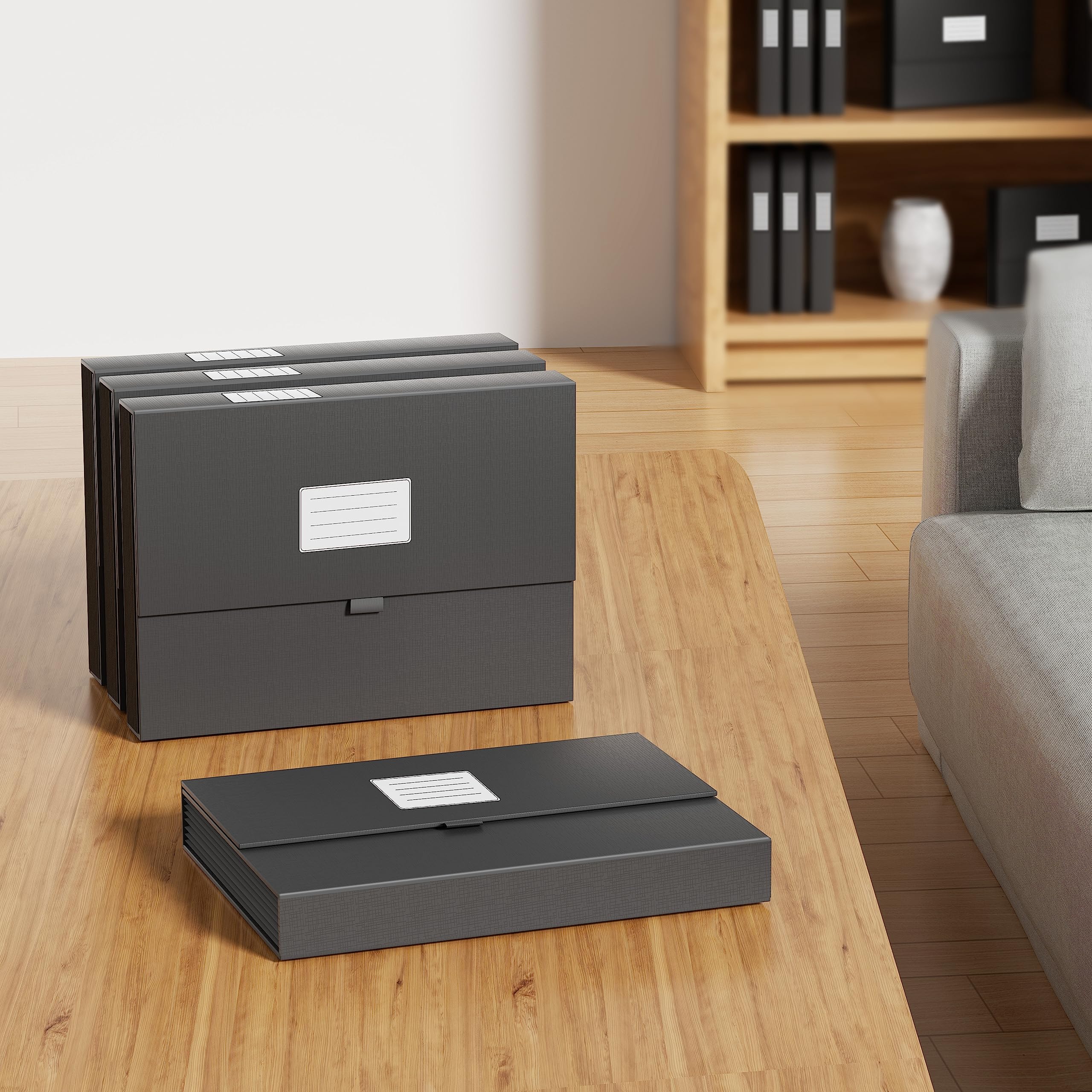 JiaWei Expanding File Folder with Magnetic Cover, 7 Pockets, File ...