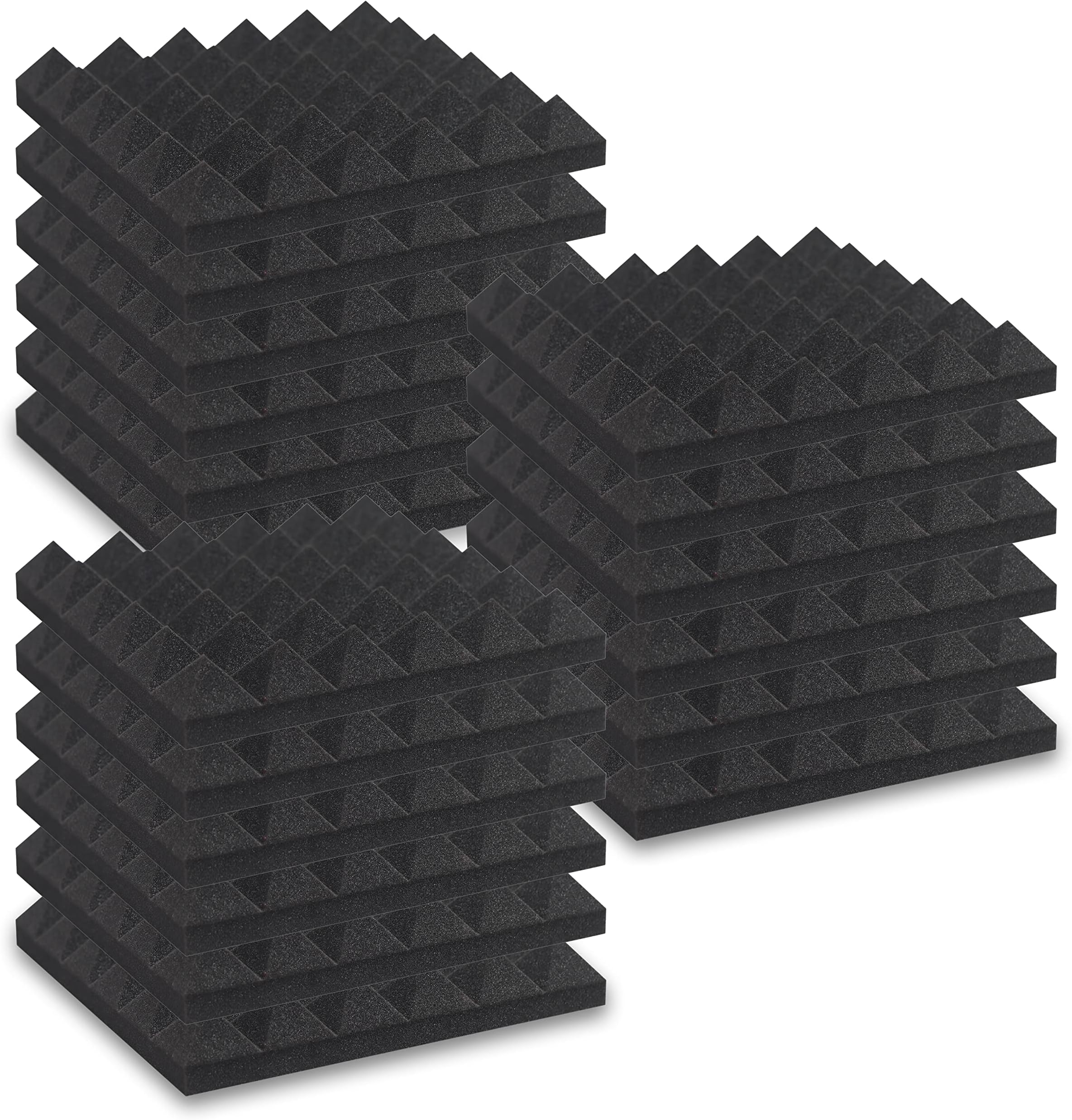 YGM Acoustic Foams® Pyramid Studio Soundproofing - Set of 9 (Acoustic ...