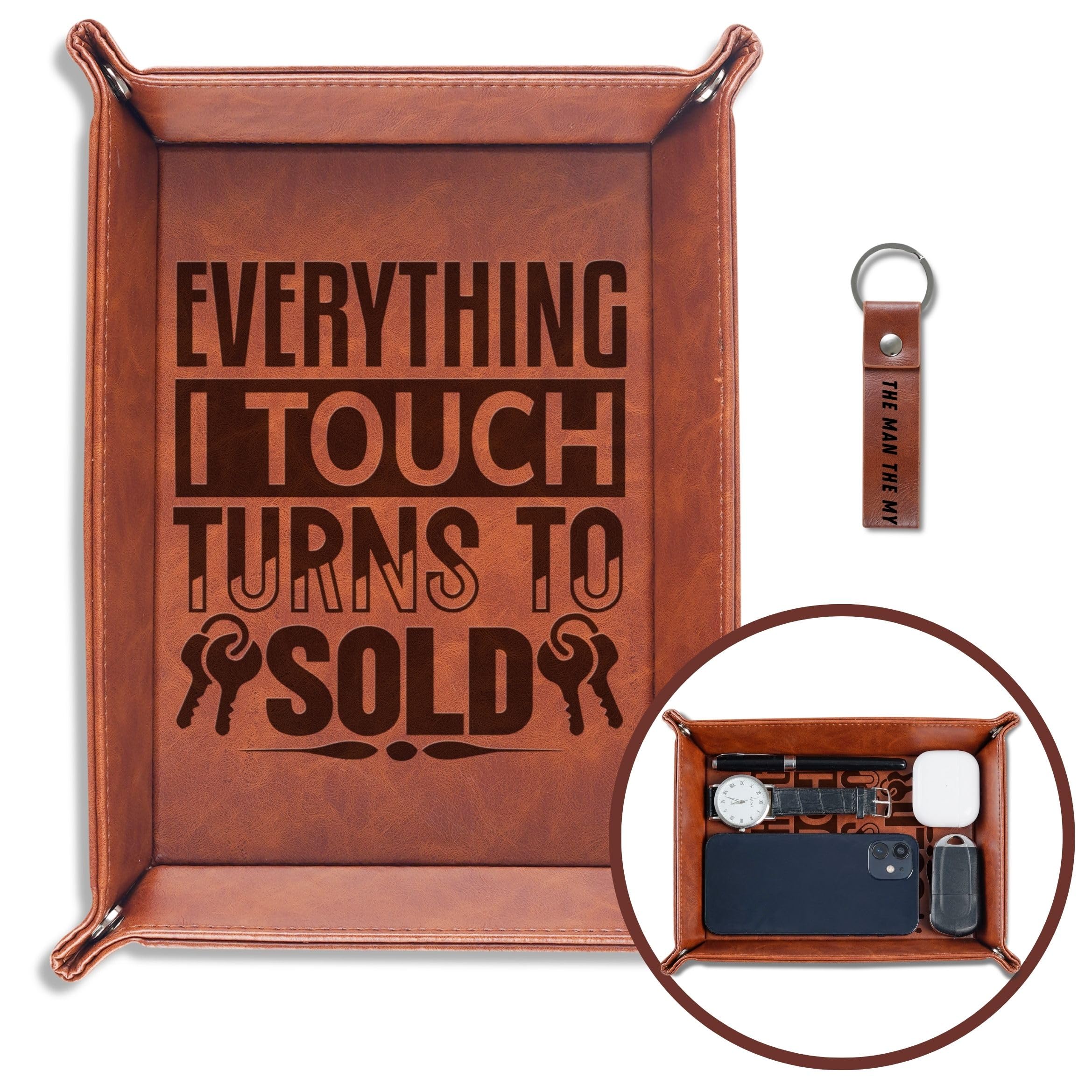 Amazon.com: INNObeta Realtor Gifts for Agent Men Valet Tray, Funny ...