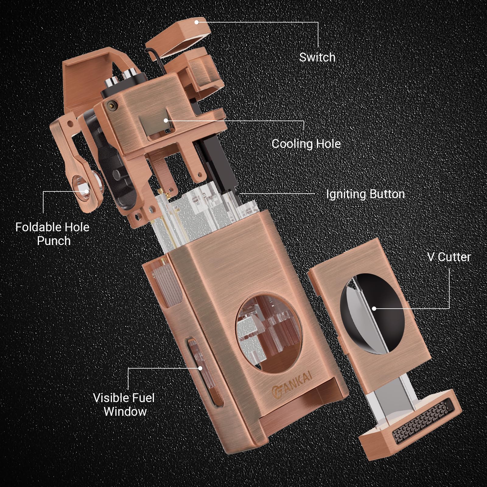 Snapklik.com : FANKAI Cigar Torch Lighter
