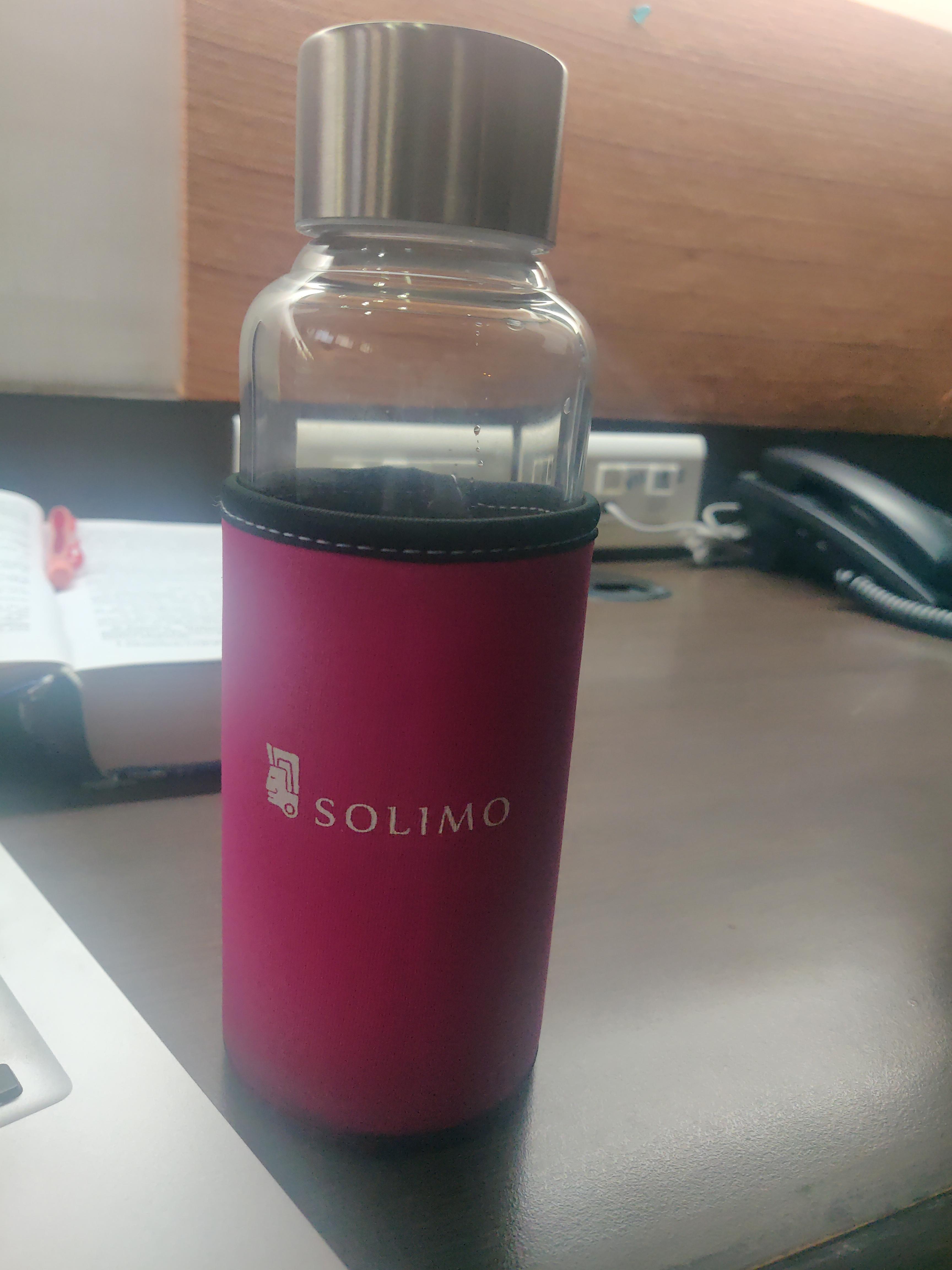 Buy Amazon Brand - Solimo Borosilicate Glass Sports Bottle, 450 ml ...