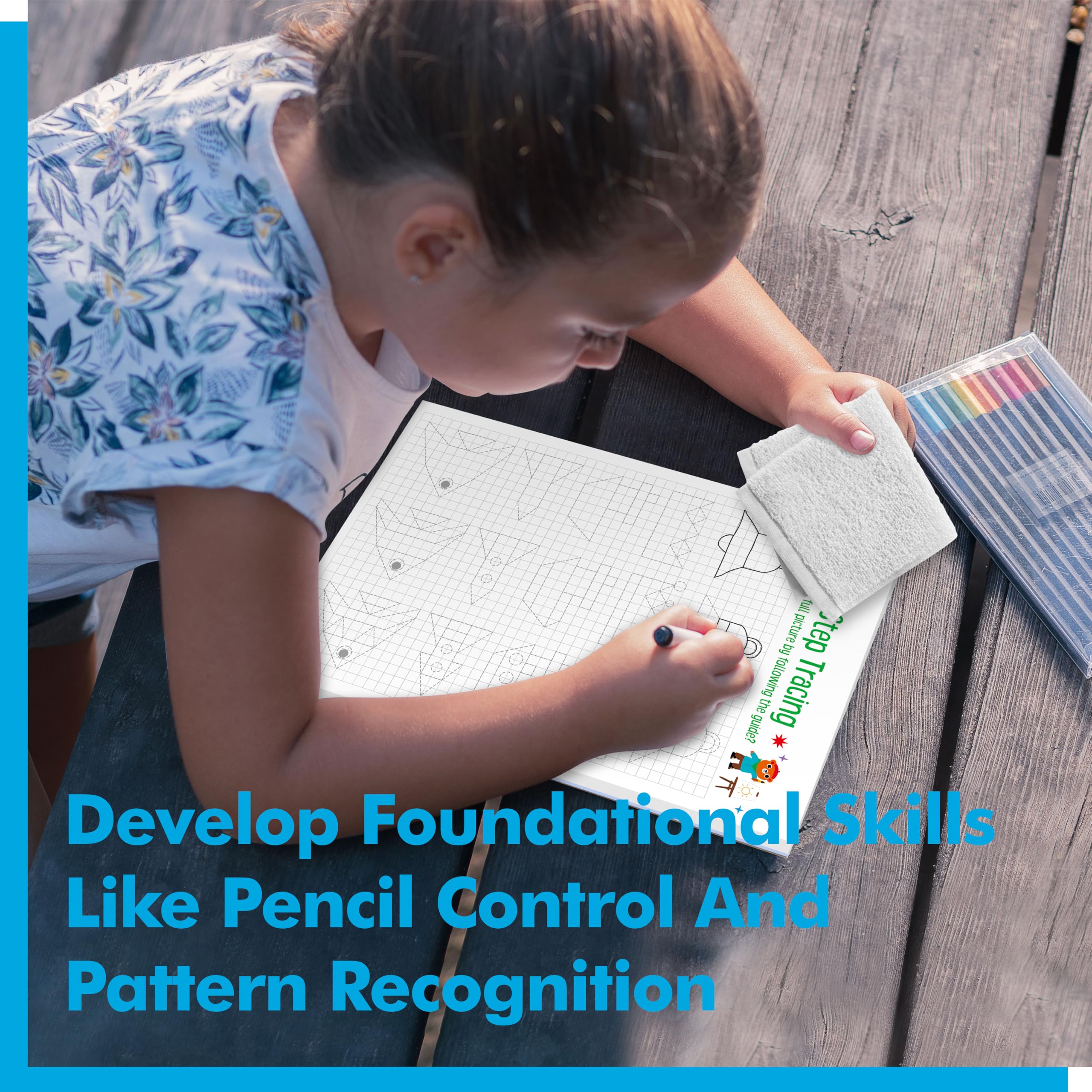 Snapklik.com : Pen Control & Tracing Activity Pad, 80 Tear-off Sheets ...