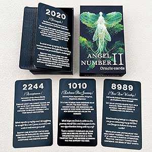 Amazon.com: GZXINKE Angel Numbers Oracle Deck, Oracle Cards for ...