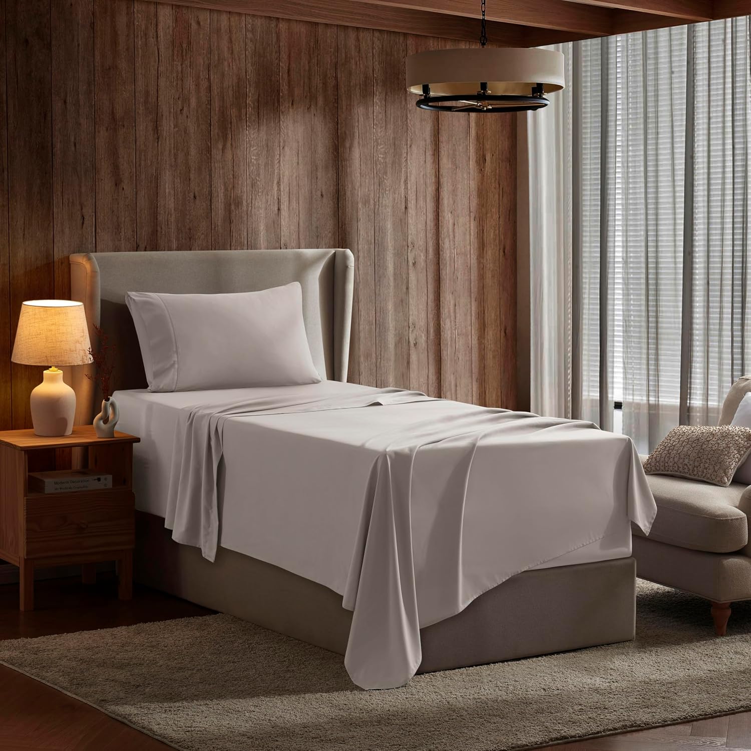Amazon.com: Nestl Twin XL Sheets Set- 3 Piece Twin XL Bed Sheets, Deep ...