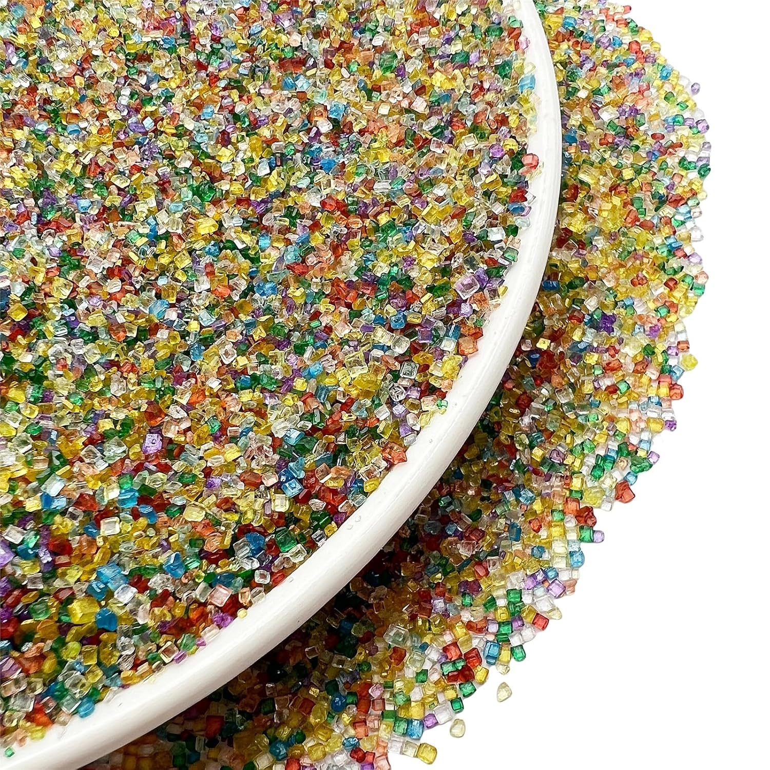 Amazon.com: SE Si&Moos Rainbow Mixed Sanding Sugar Crystals for Cake ...