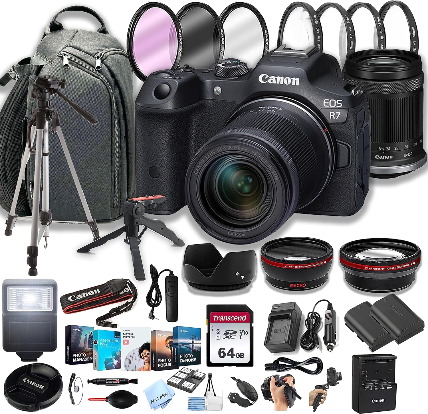 Amazon.com : Canon EOS R7 Mirrorless Digital Camera with RF-S 18-150mm ...