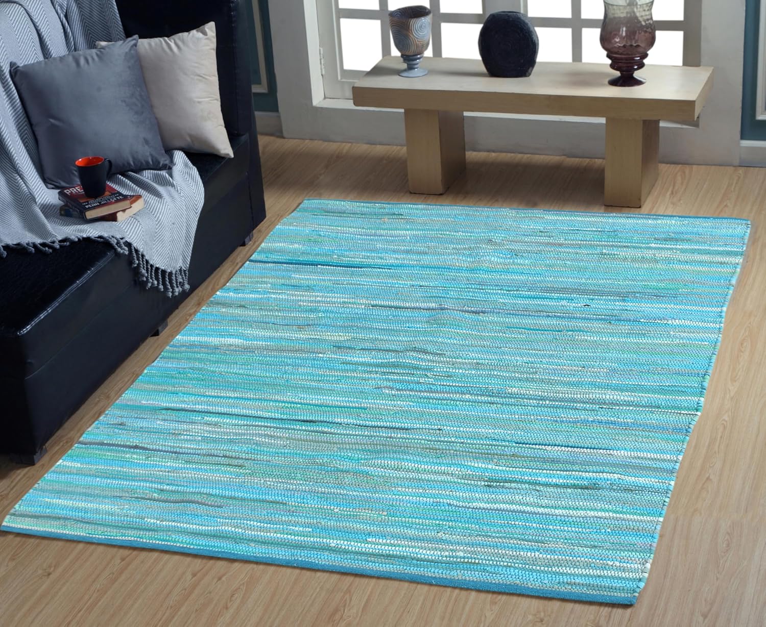 Amazon.com: VEVARA HOMES Handmade Cotton Chindi Rug Area Rag Washable ...