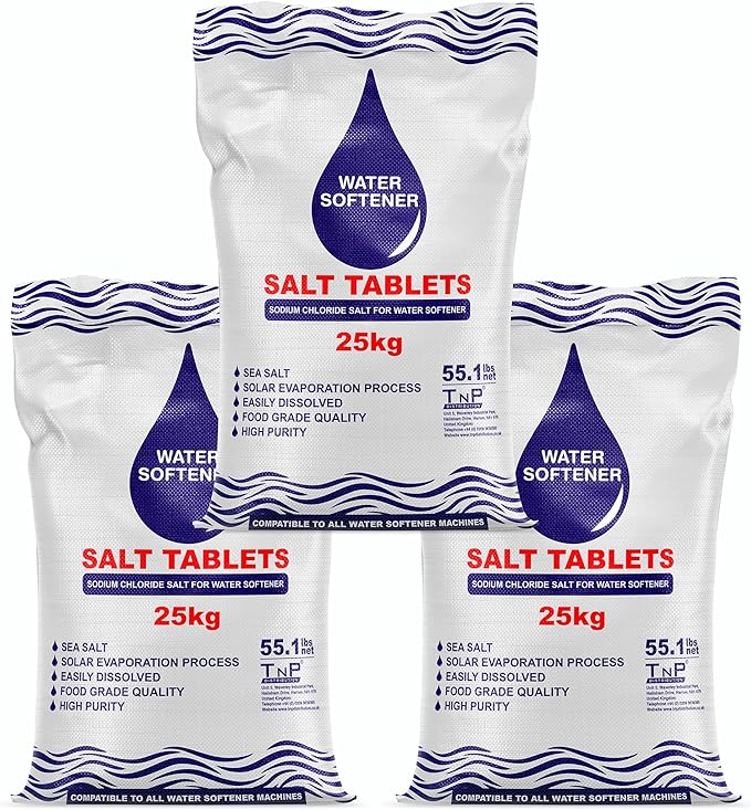 25 Kg Salt Tablets Water Softener Food Grade Compatible to All Water ...