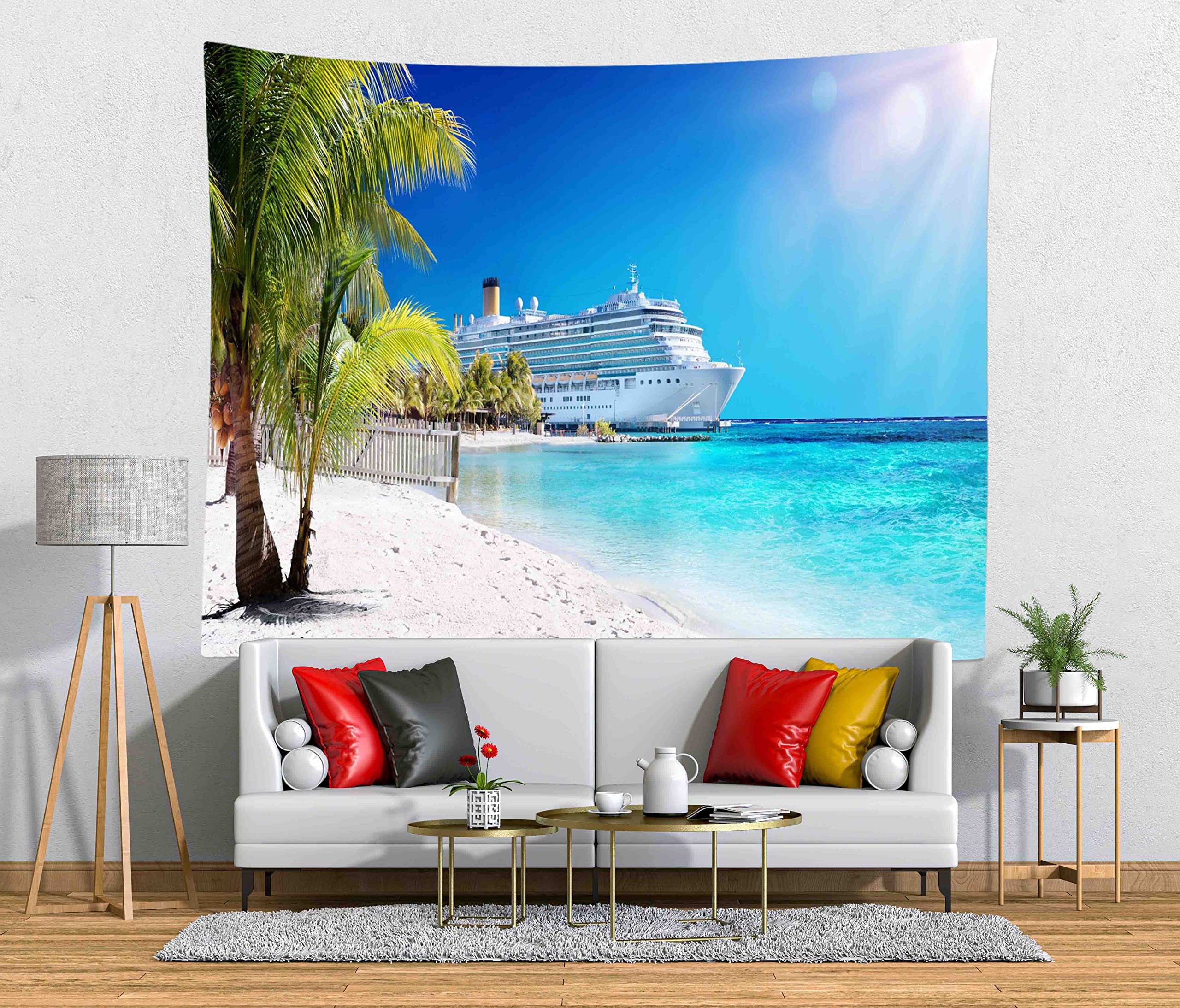 Snapklik.com : Luxury Cruise Ship Tapestry Caribbean Sea Palm Tree ...