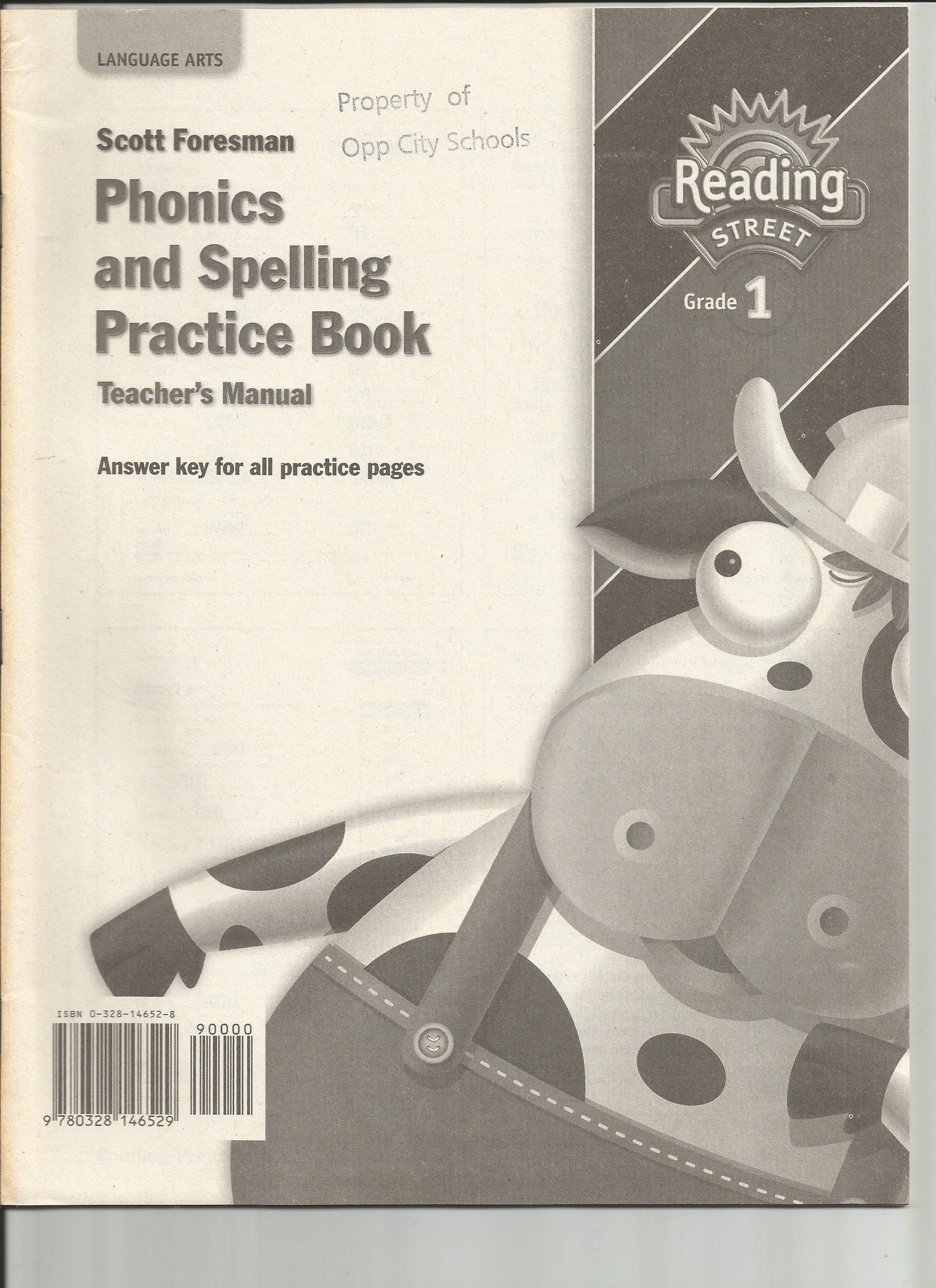 Phonics and Spelling Practice Book Grade 1 Teacher's Manual (Scott ...