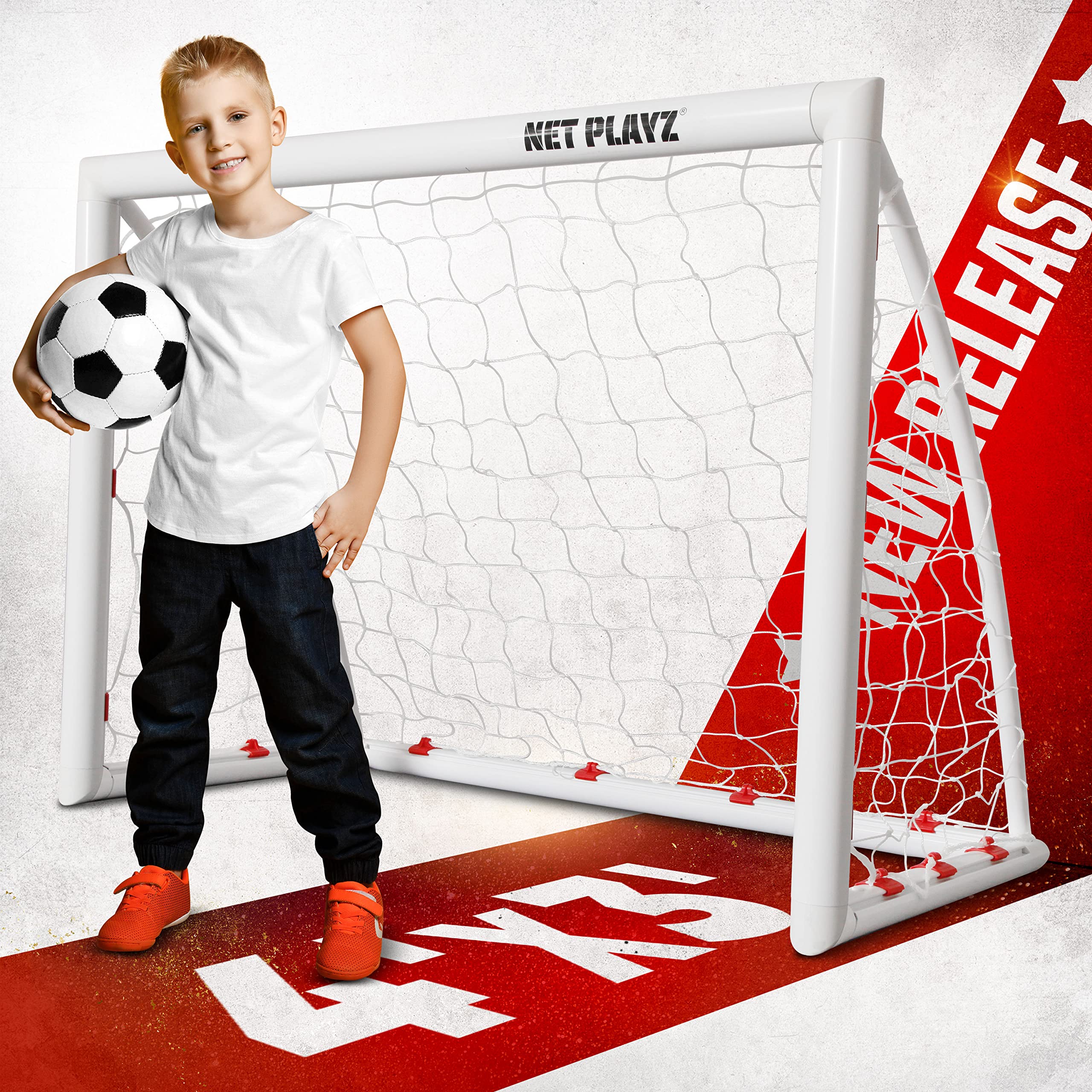 Amazon.com : Backyard Soccer Goals, Kids Net 4'x3' High-Strength Fast ...