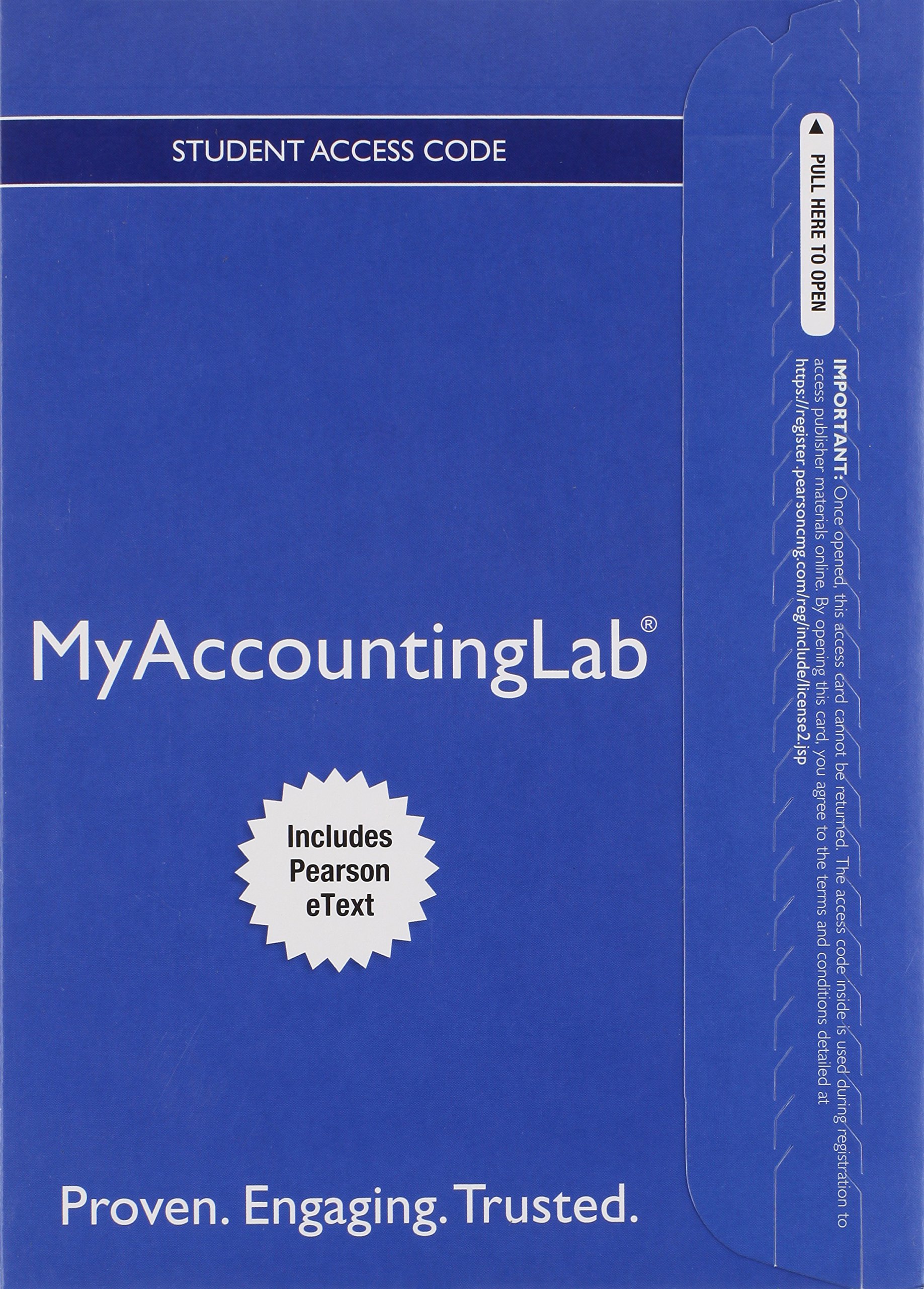 Amazon.com: MyLab Accounting with Pearson eText - Access Card - for Horngren's Accounting: The ...