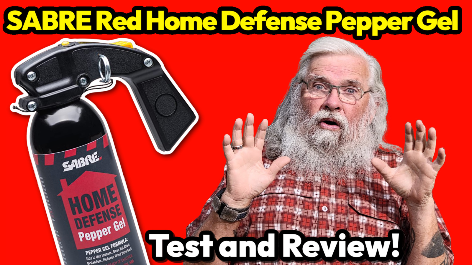 Watch SABRE Red Home Defense Pepper Gel TEST AND REVIEW on Amazon Live