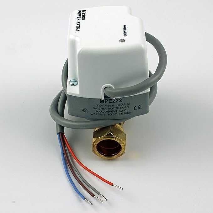 Myson MPE222 22mm 2 Port Motorized Valve : Amazon.co.uk