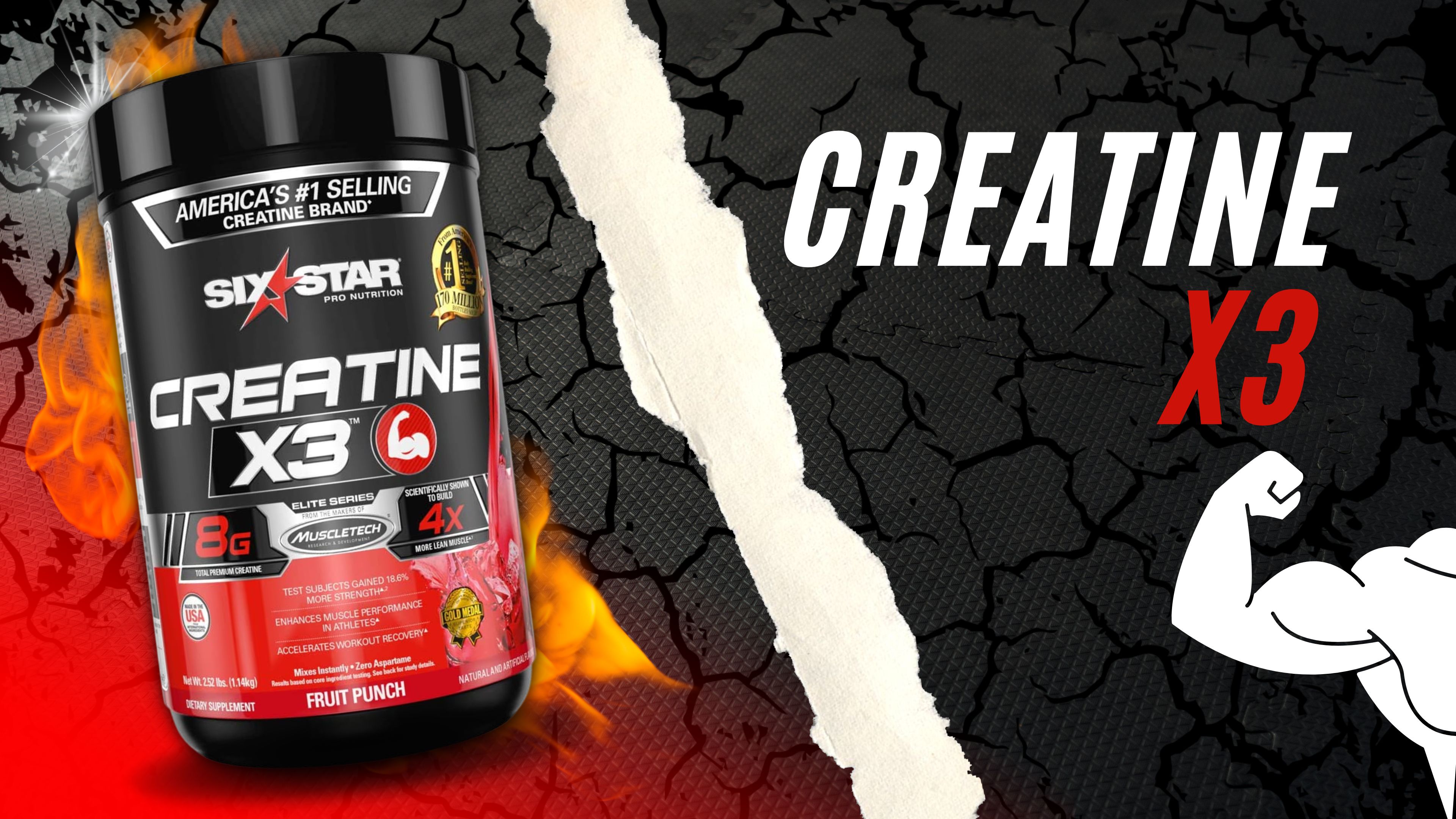 Watch Creatine Monohydrate Powder X3 Powder Six Star Supplement on ...