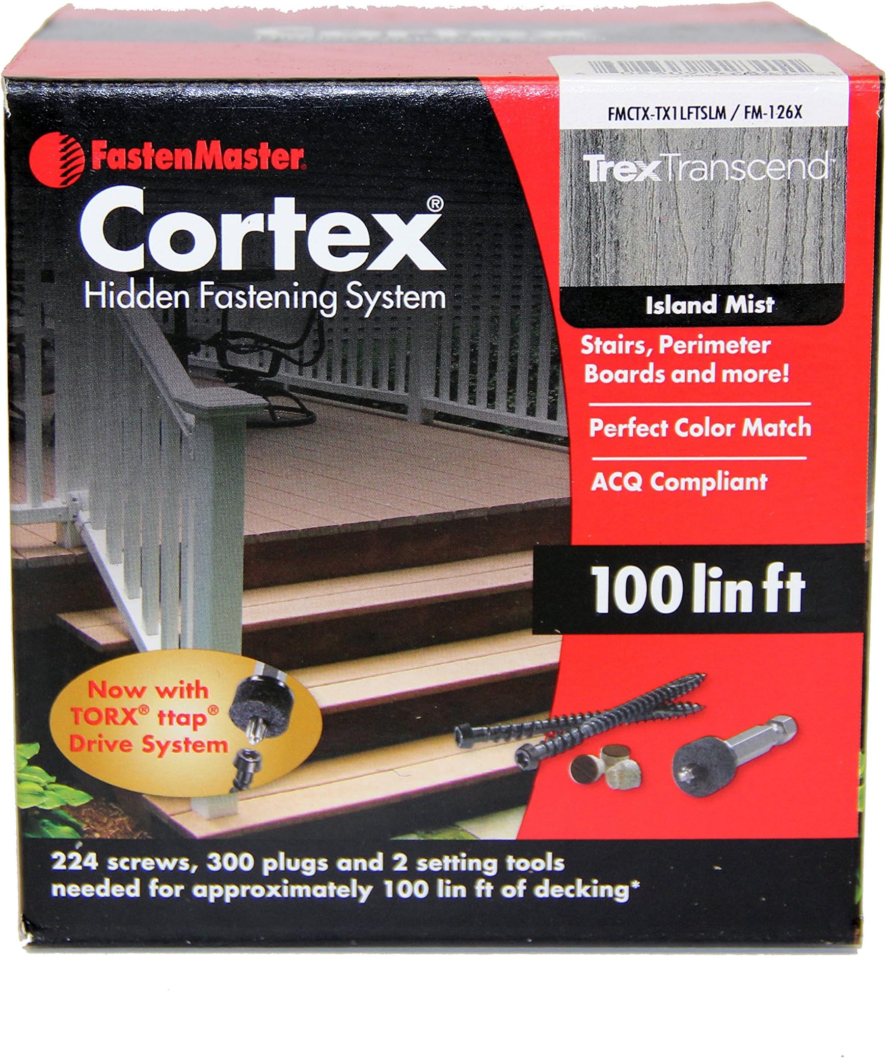 Amazon.com: FastenMaster Cortex 2-1/2" Fastening System for Trex ...